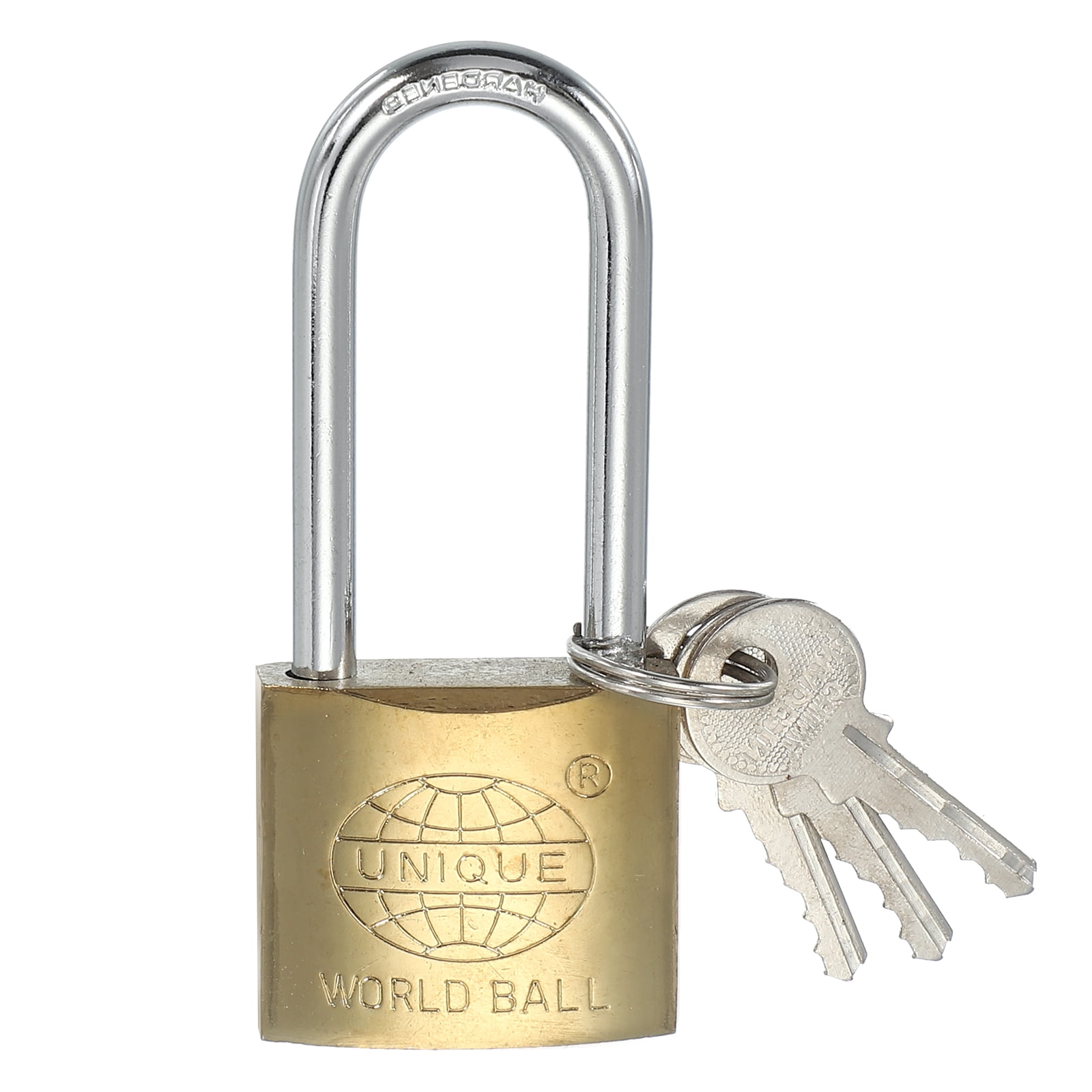 Uxcell Stainless Steel Padlocks Keyed Different Long Shackle Lock ...