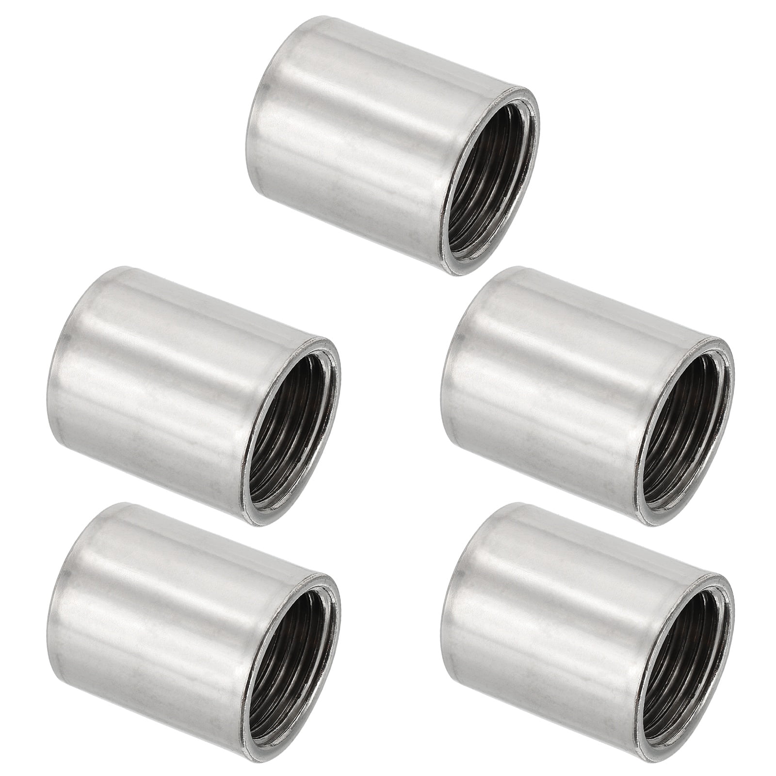 Uxcell Stainless Steel Pipe Coupling, Straight Coupling Connectors ...