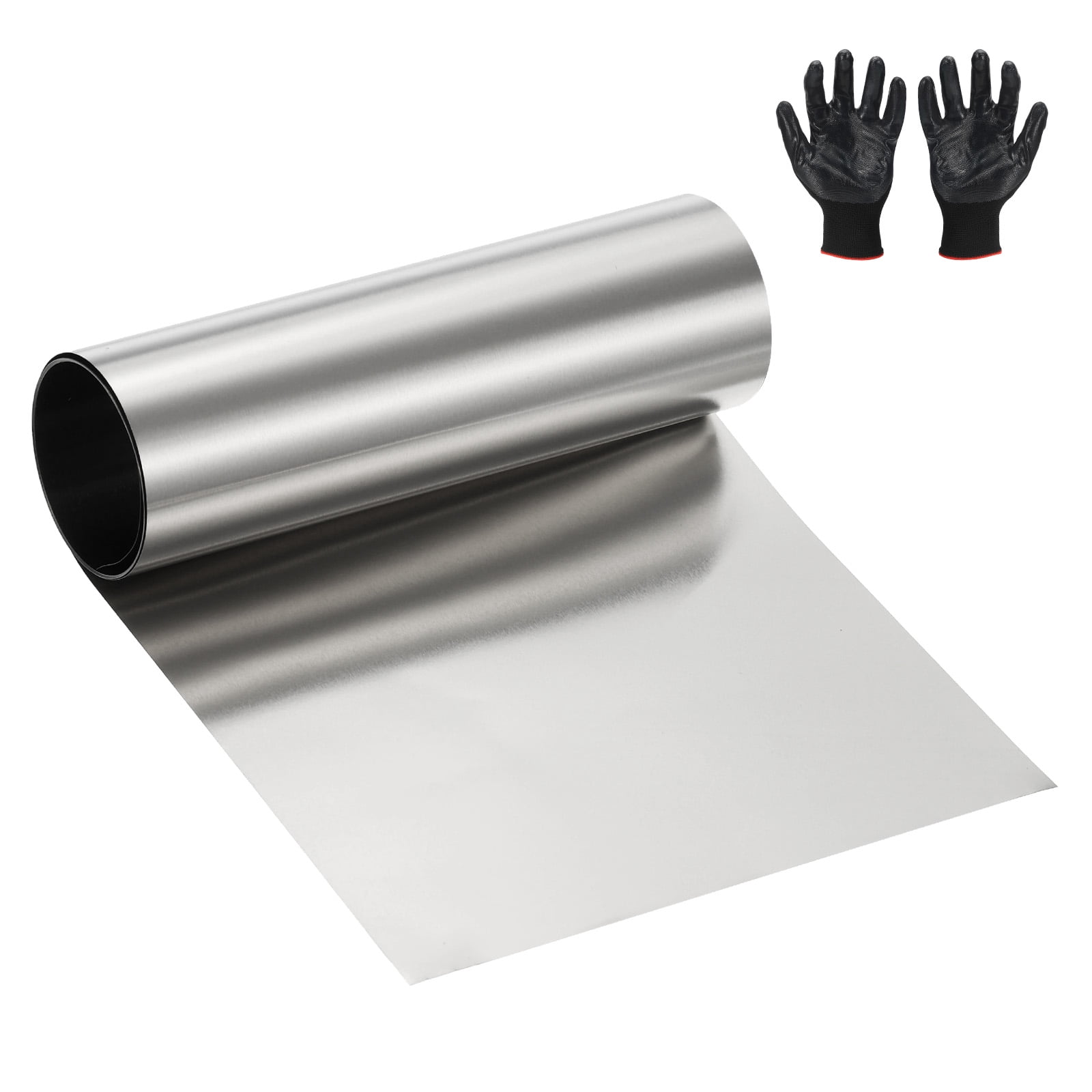 Uxcell Stainless Steel Roll Metal Flashing Foil Plate, 0.05 x 100 x ...