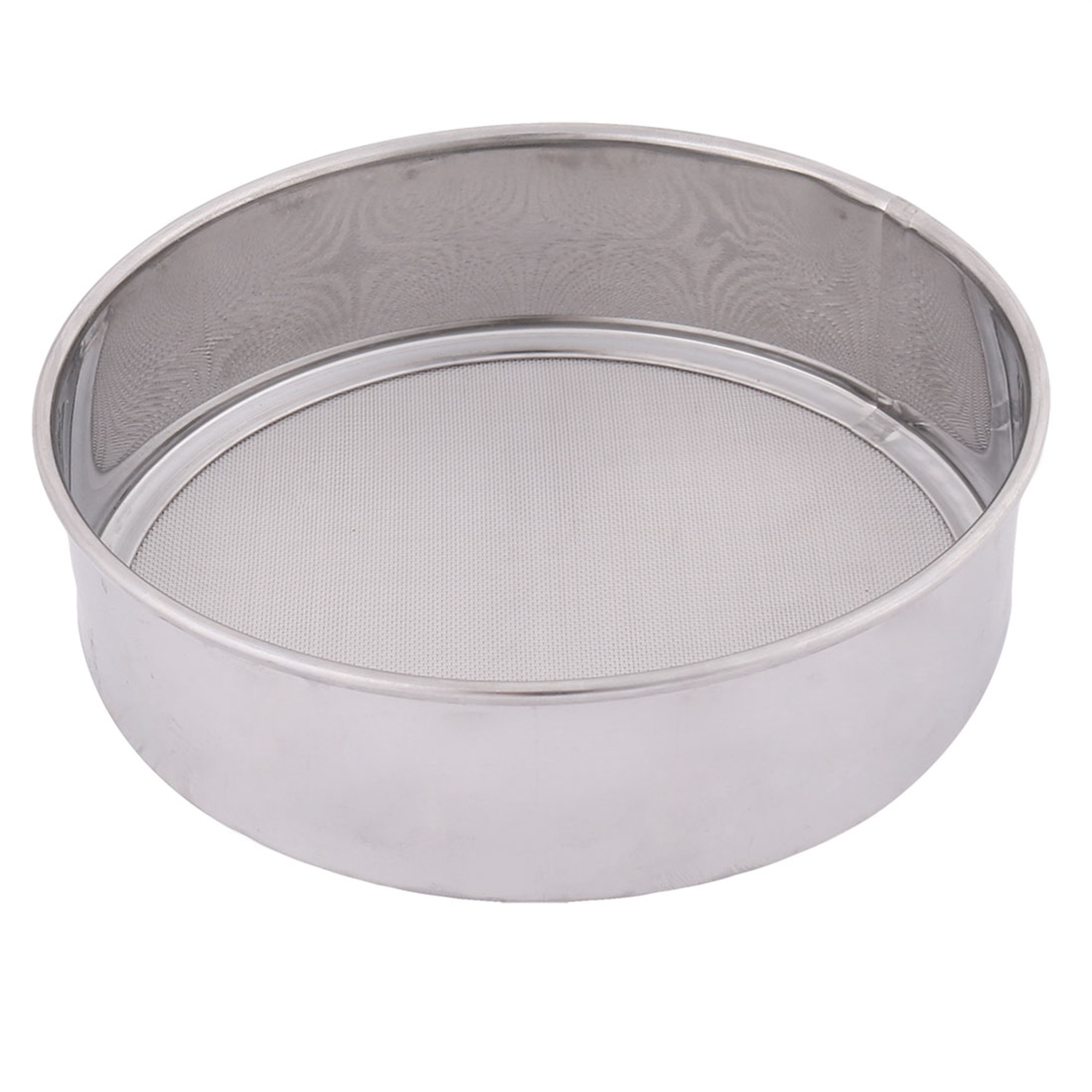Uxcell Stainless Steel Round Shaped Flour Sugar Mesh Sifter Strainer ...