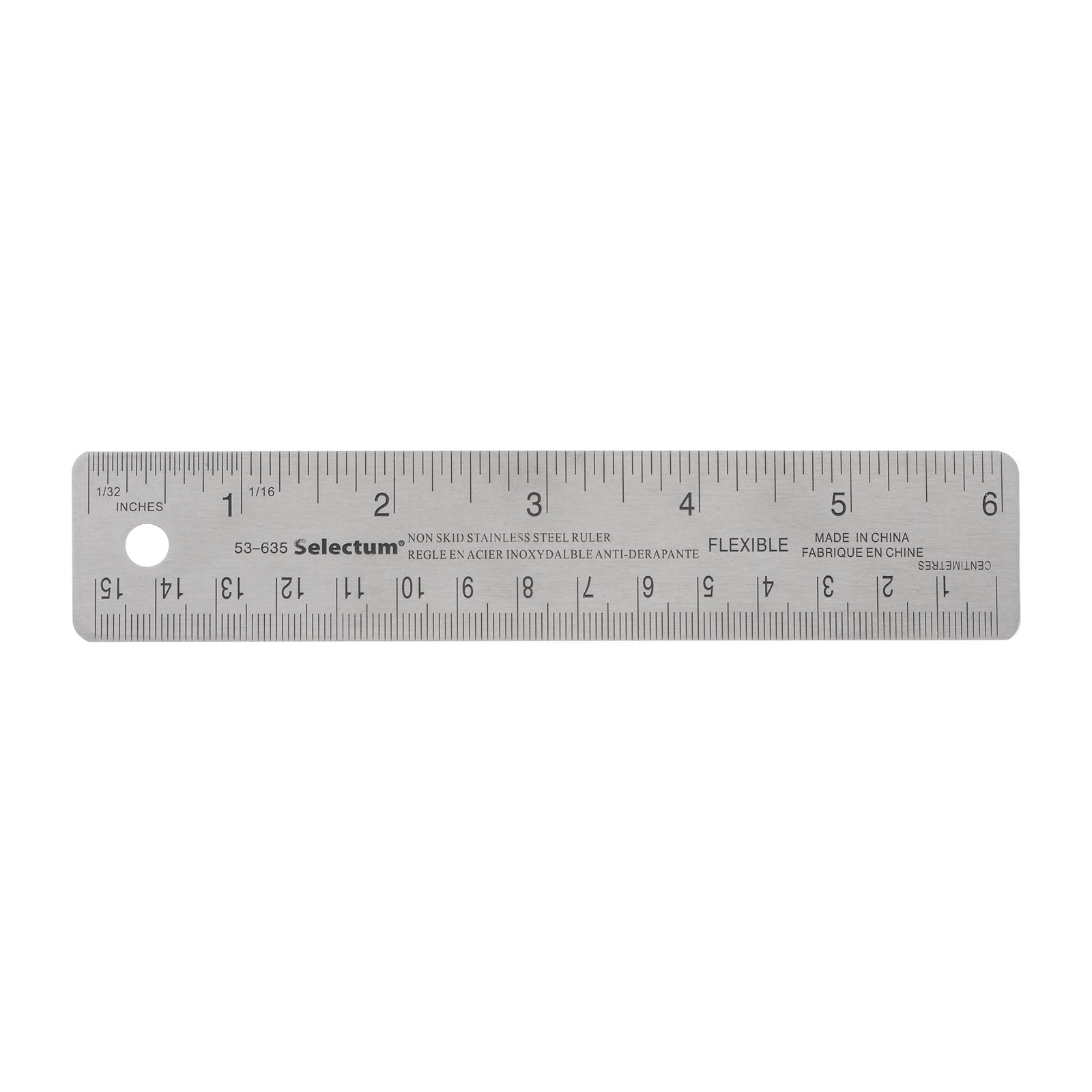 Uxcell Stainless Steel Rulers with Non-Skid Backing 15cm/6" Inch and ...