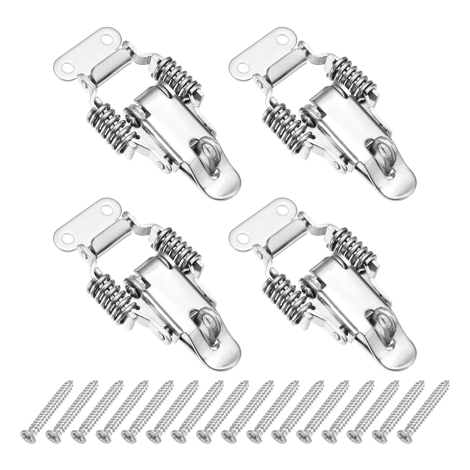 Uxcell Stainless Steel Spring Loaded Toggle Latch with Lock Hole, (S ...