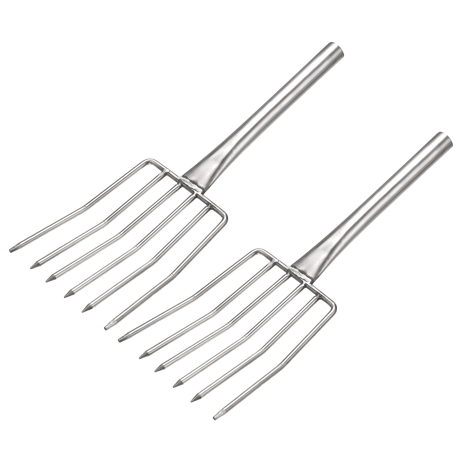 Uxcell Stainless Steel Turkey Forks, Five Claws Chicken Fork Barbecue ...