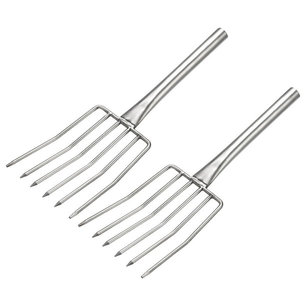Uxcell Stainless Steel Turkey Forks, Five Claws Chicken Fork Barbecue ...