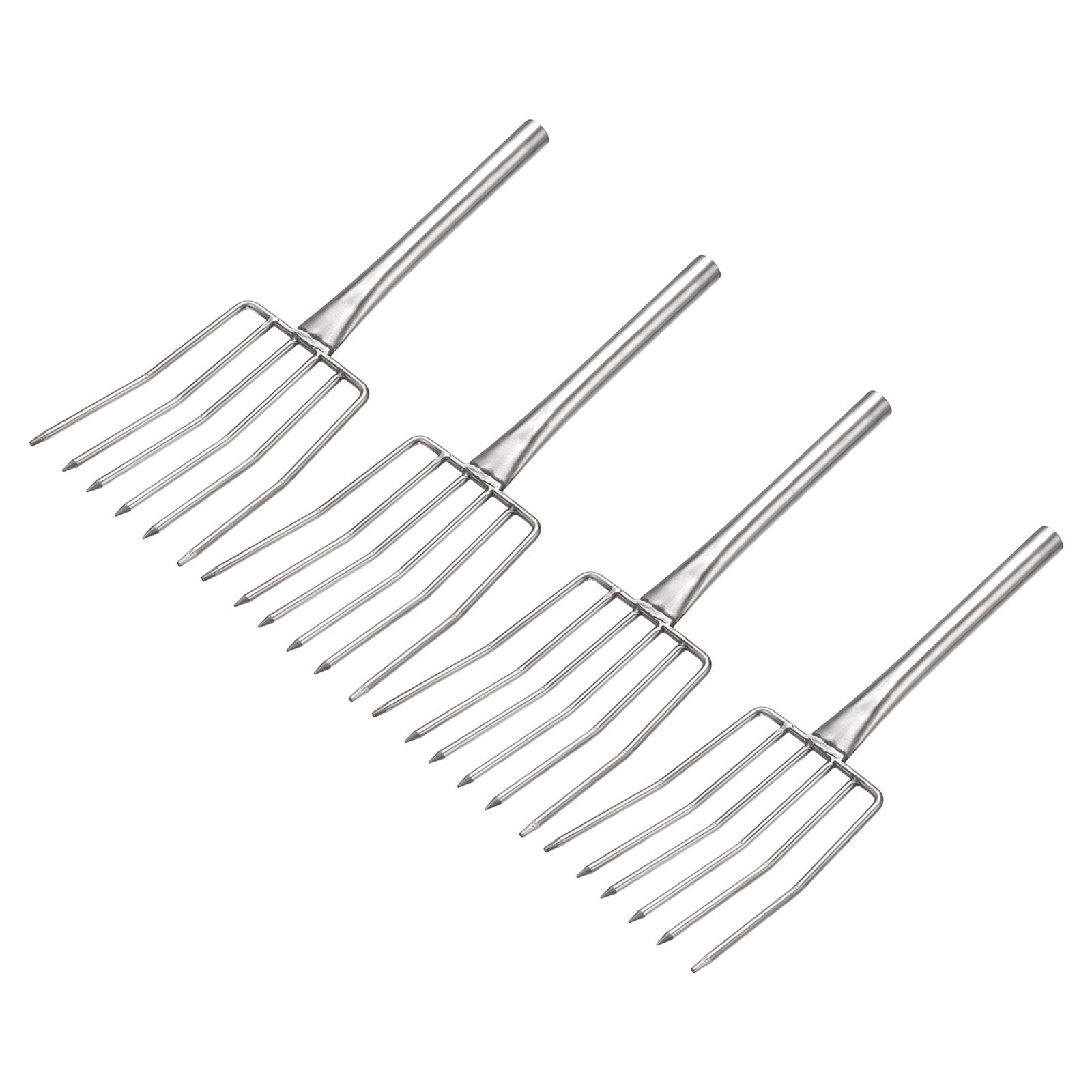 Uxcell Stainless Steel Turkey Forks, Five Claws Chicken Fork Barbecue ...