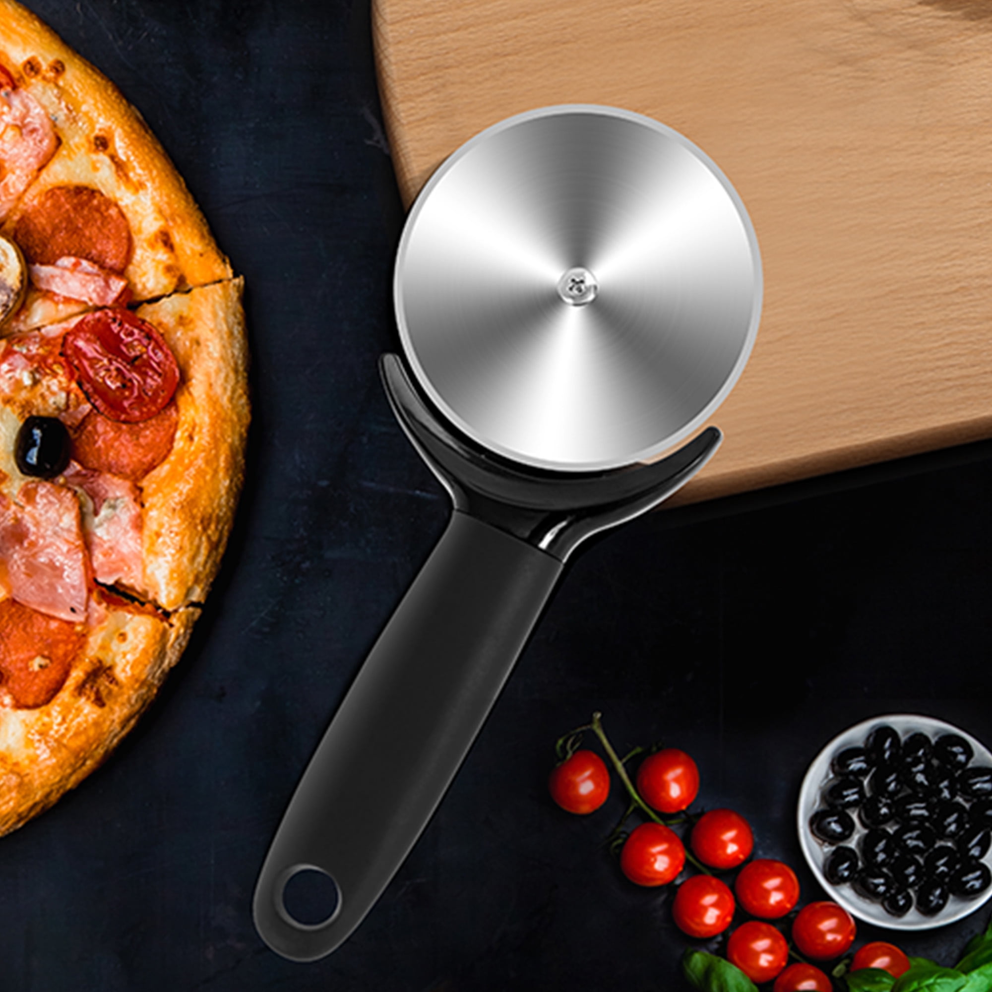 Uxcell Stainless Steel Wheel Slicer Pizza Cutter - Walmart.com