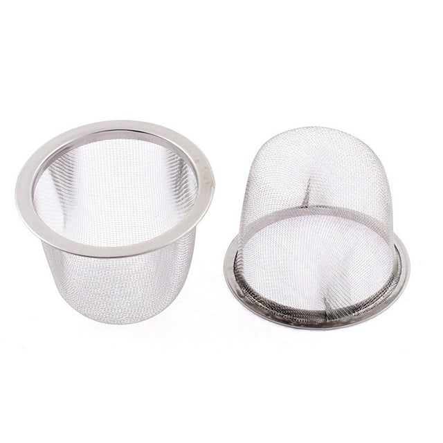 Uxcell Stainless Steel Wire Mesh Tea Infuser Strainer Basket 63mm Dia 2 ...