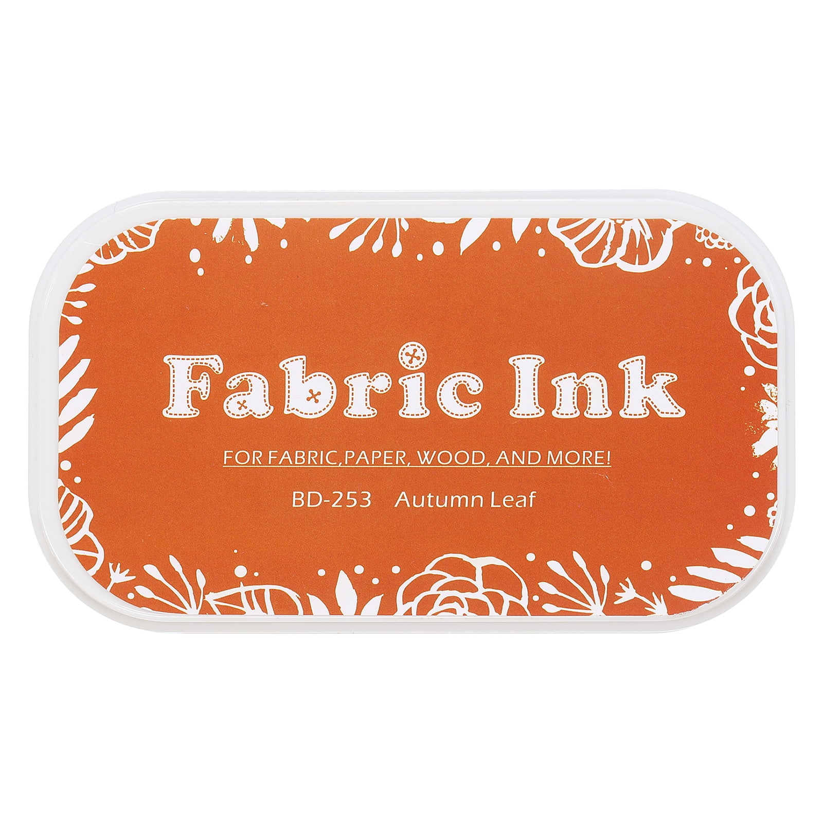 Uxcell Stamp Ink Pad, 2.2x3.7 Inch Fallen Leaves Washable Craft Finger ...