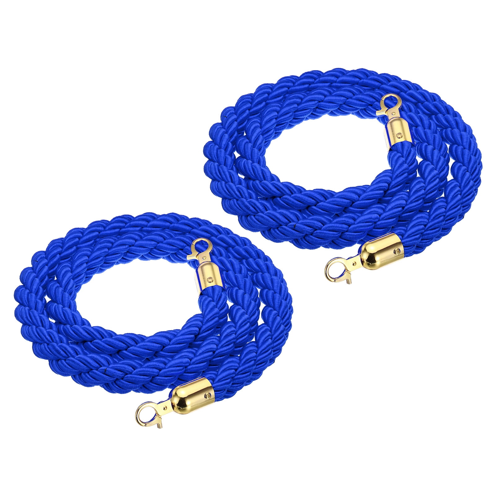 Uxcell Stanchion Rope 1.5m/5Ft Twisted Barrier Rope with Snap Hooks for ...