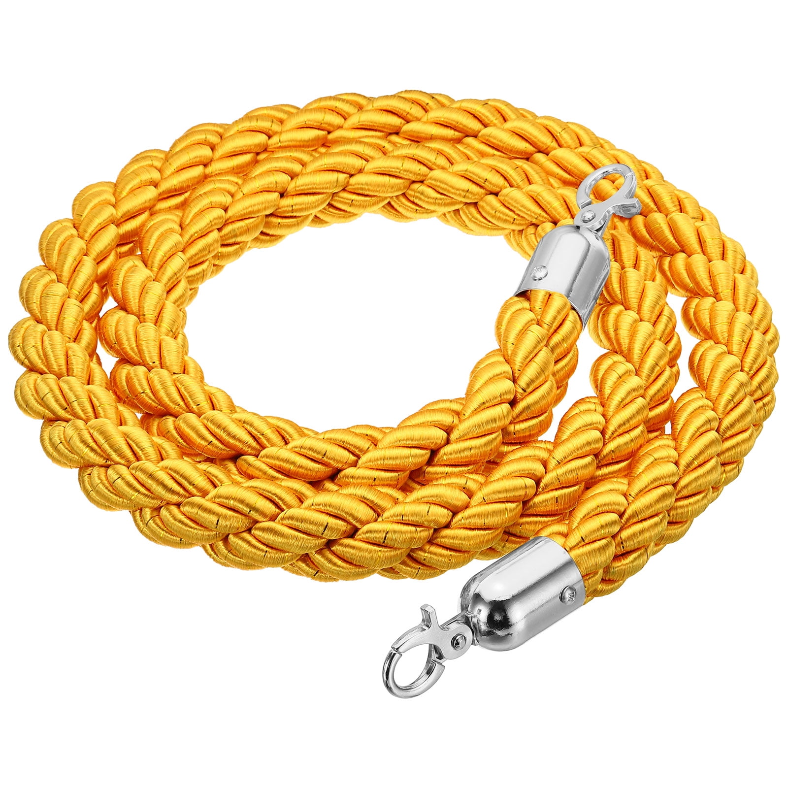 Uxcell Stanchion Rope 1.5m/5Ft Twisted Barrier Rope with Snap Hooks for ...