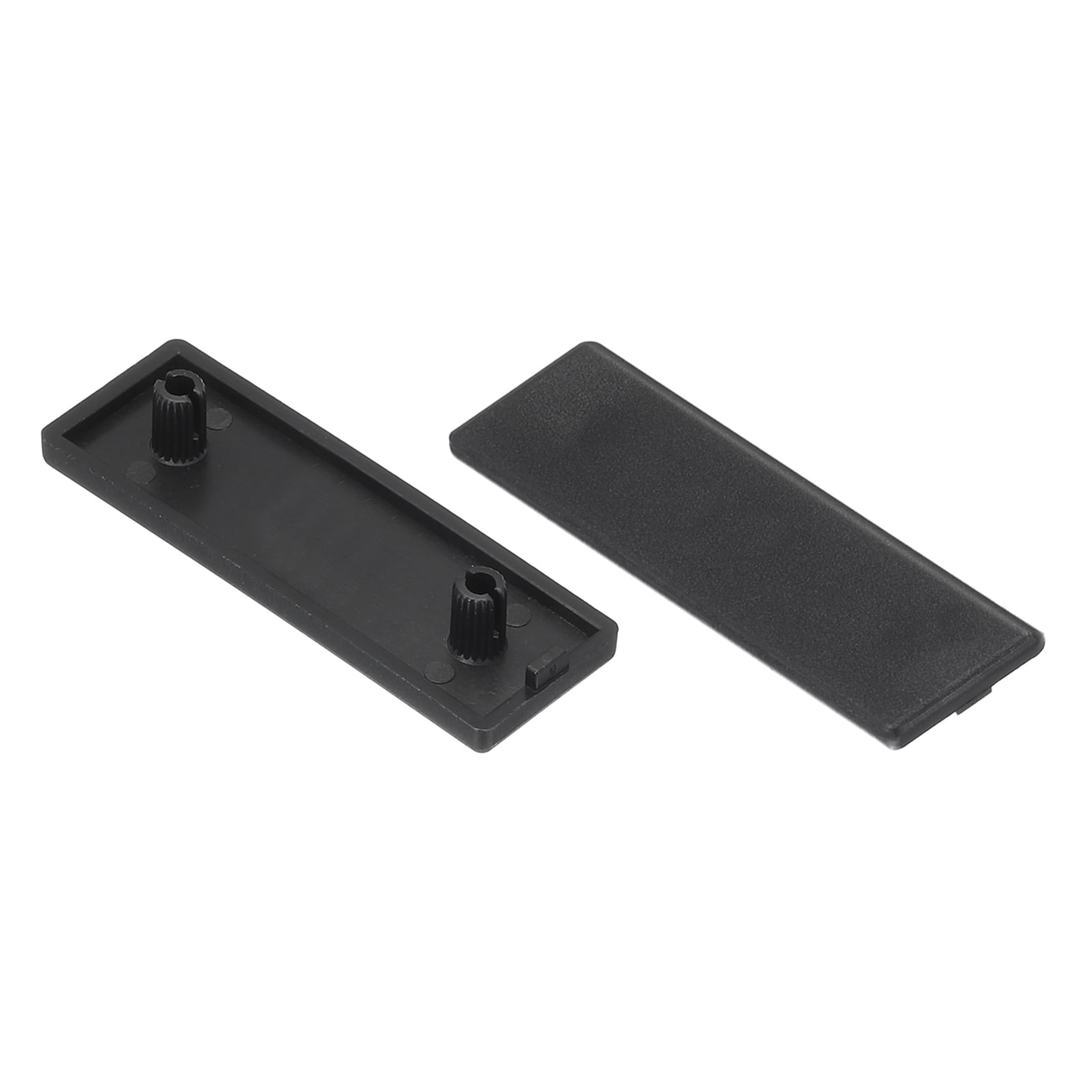 Uxcell Standard Plastic Rectangle Aluminum Extrusion End Cap Black ...