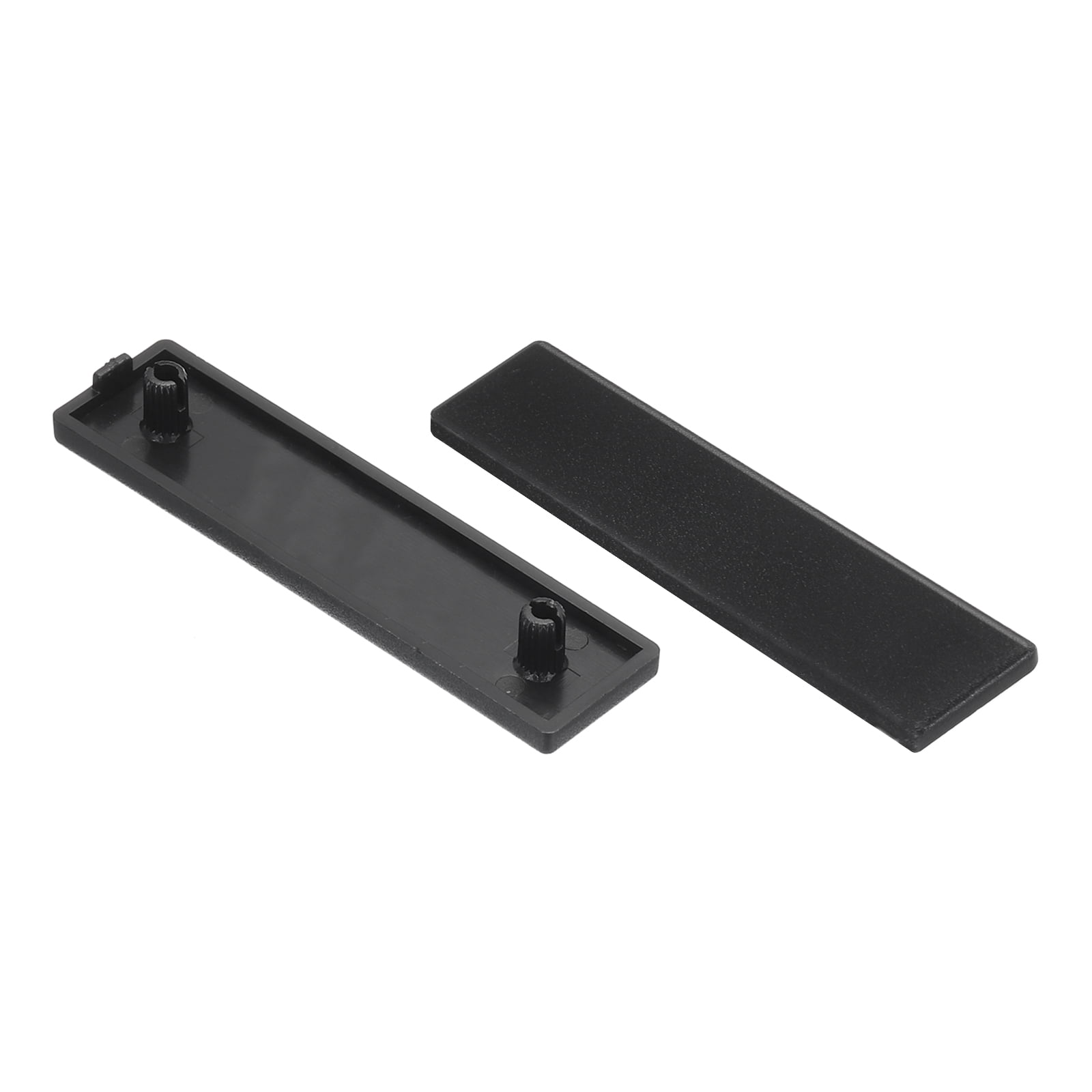 Uxcell Standard Plastic Rectangle Aluminum Extrusion End Cap Black ...