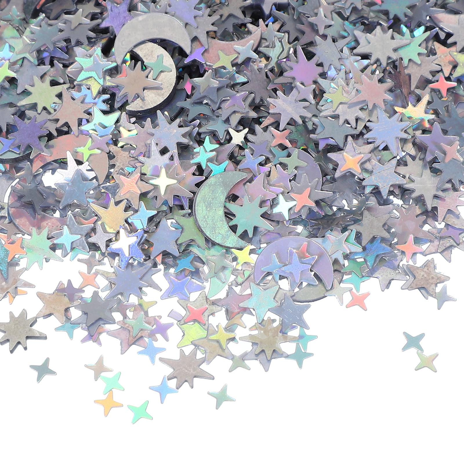Uxcell Star Confetti, Glitter Star Moon Table Confetti Twinkle Metallic ...