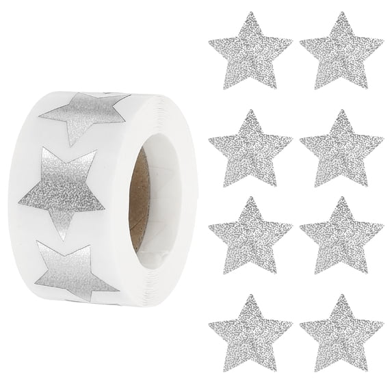 Uxcell Star Stickers Roll 1 Inch / 25mm, 500pcs Sparkly Foil Star ...