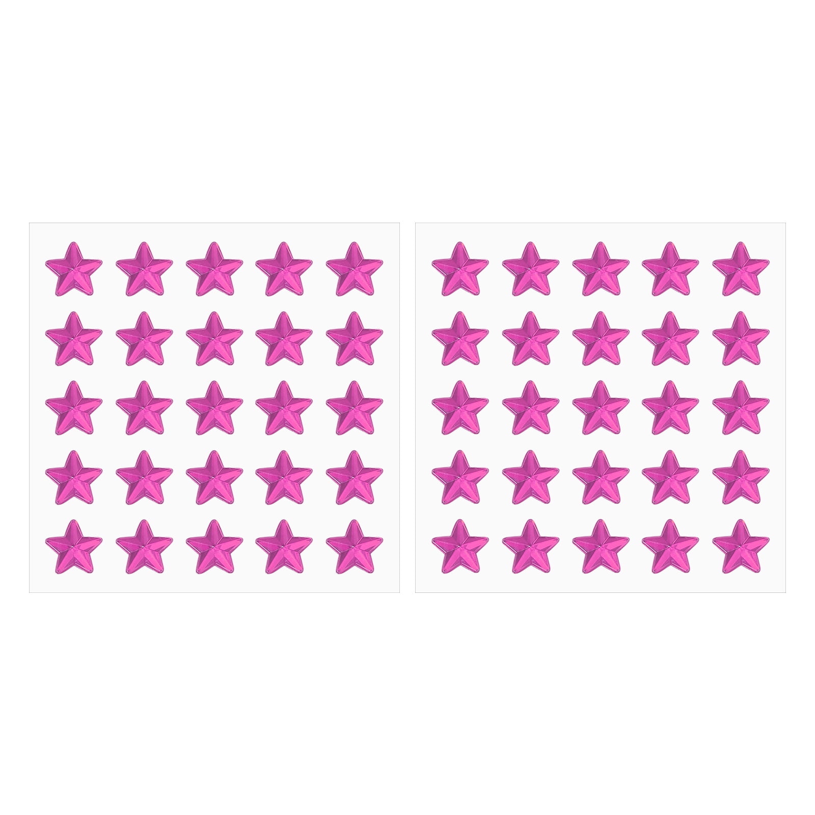 Uxcell Star Stickers, Self Adhesive Acrylic Star Rhinestones Jewel ...