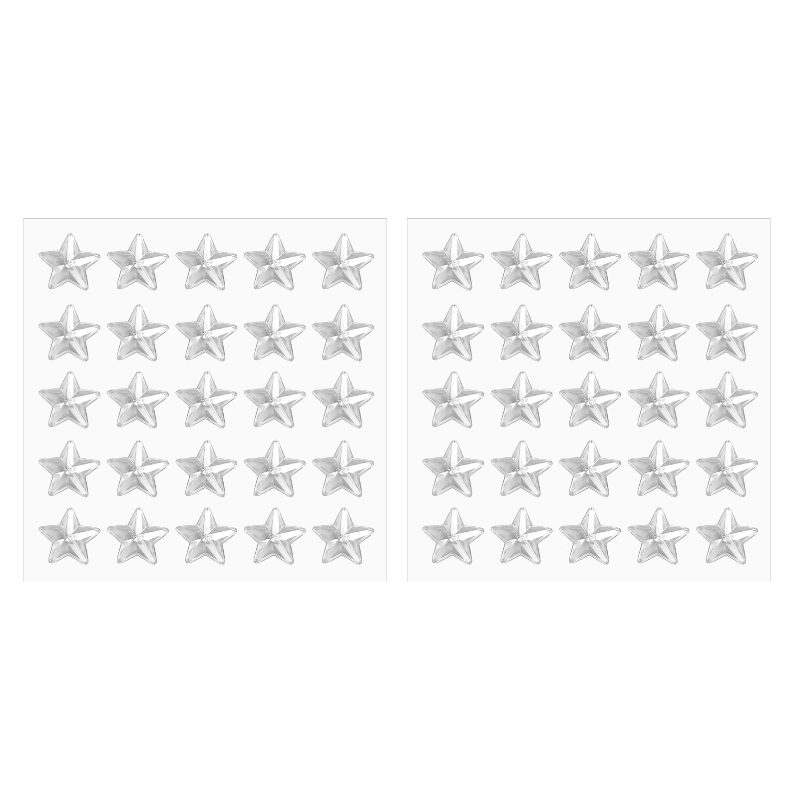 Uxcell Star Stickers, Self Adhesive Acrylic Star Rhinestones Jewel ...