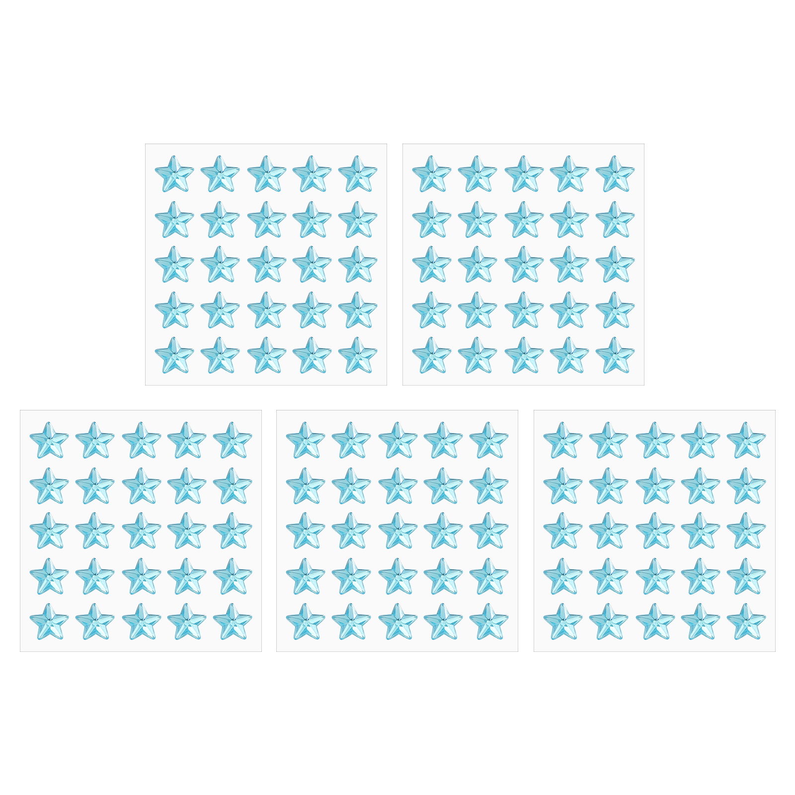 Uxcell Star Stickers, Self Adhesive Acrylic Star Rhinestones Jewel ...