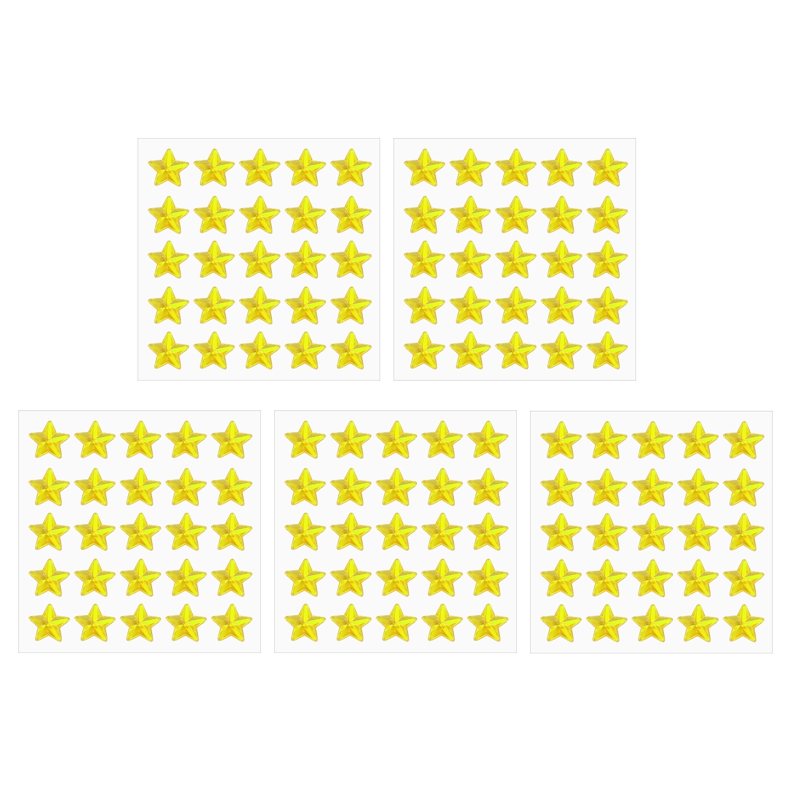 Uxcell Star Stickers, Self Adhesive Acrylic Star Rhinestones Jewel ...