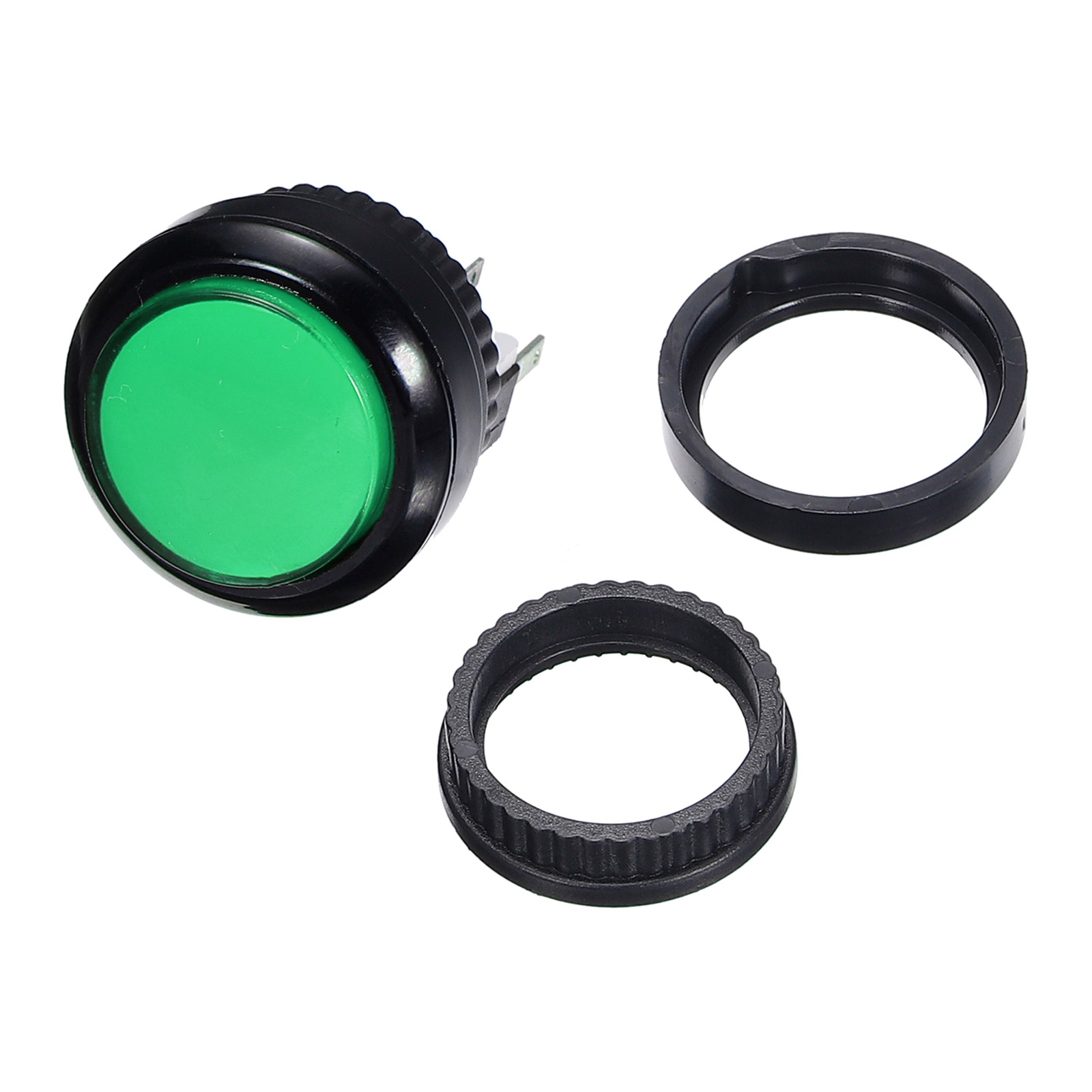 Uxcell Starts Arcade Buttons ABS American Small Round with Light Micro ...