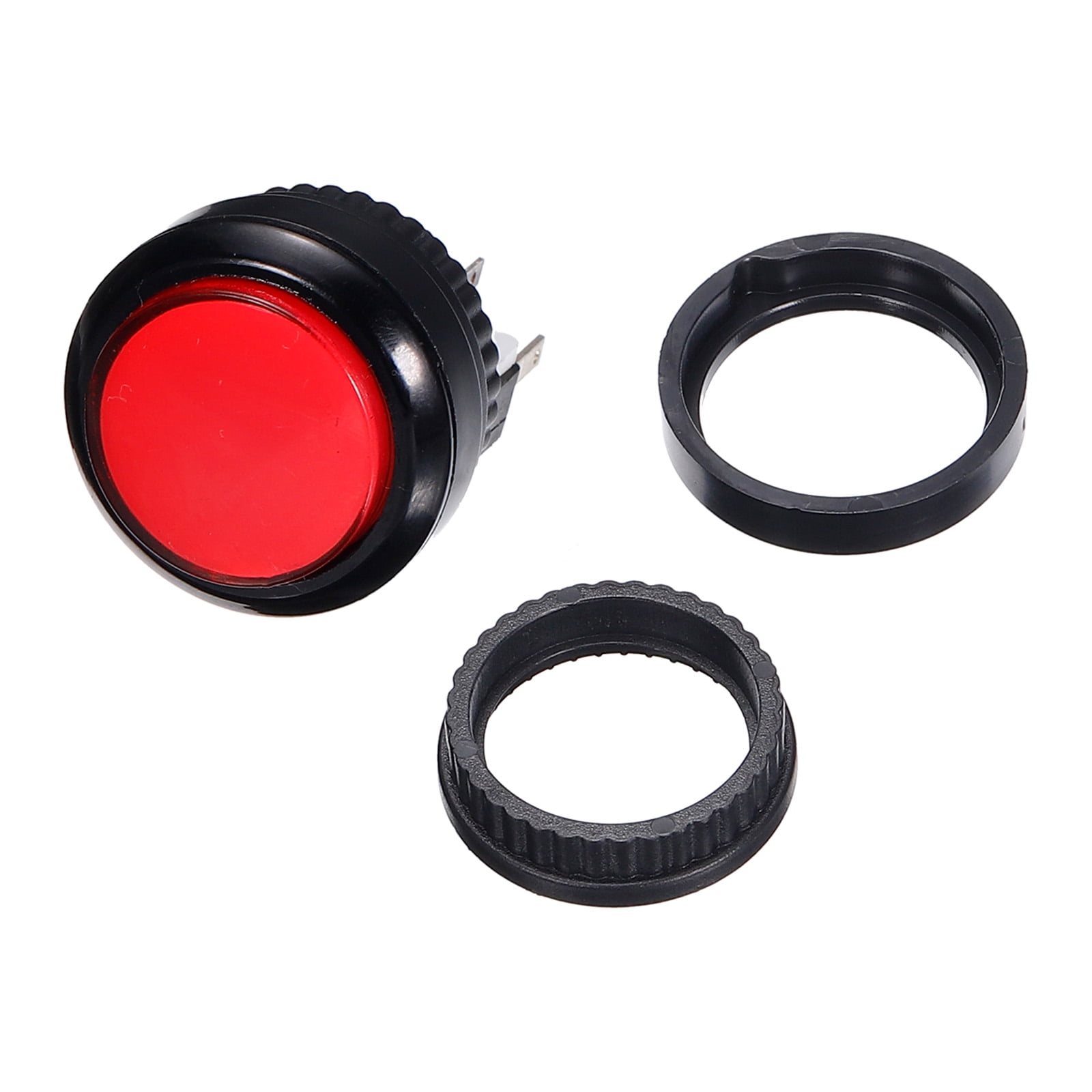 Uxcell Starts Arcade Buttons ABS American Small Round with Light Micro ...