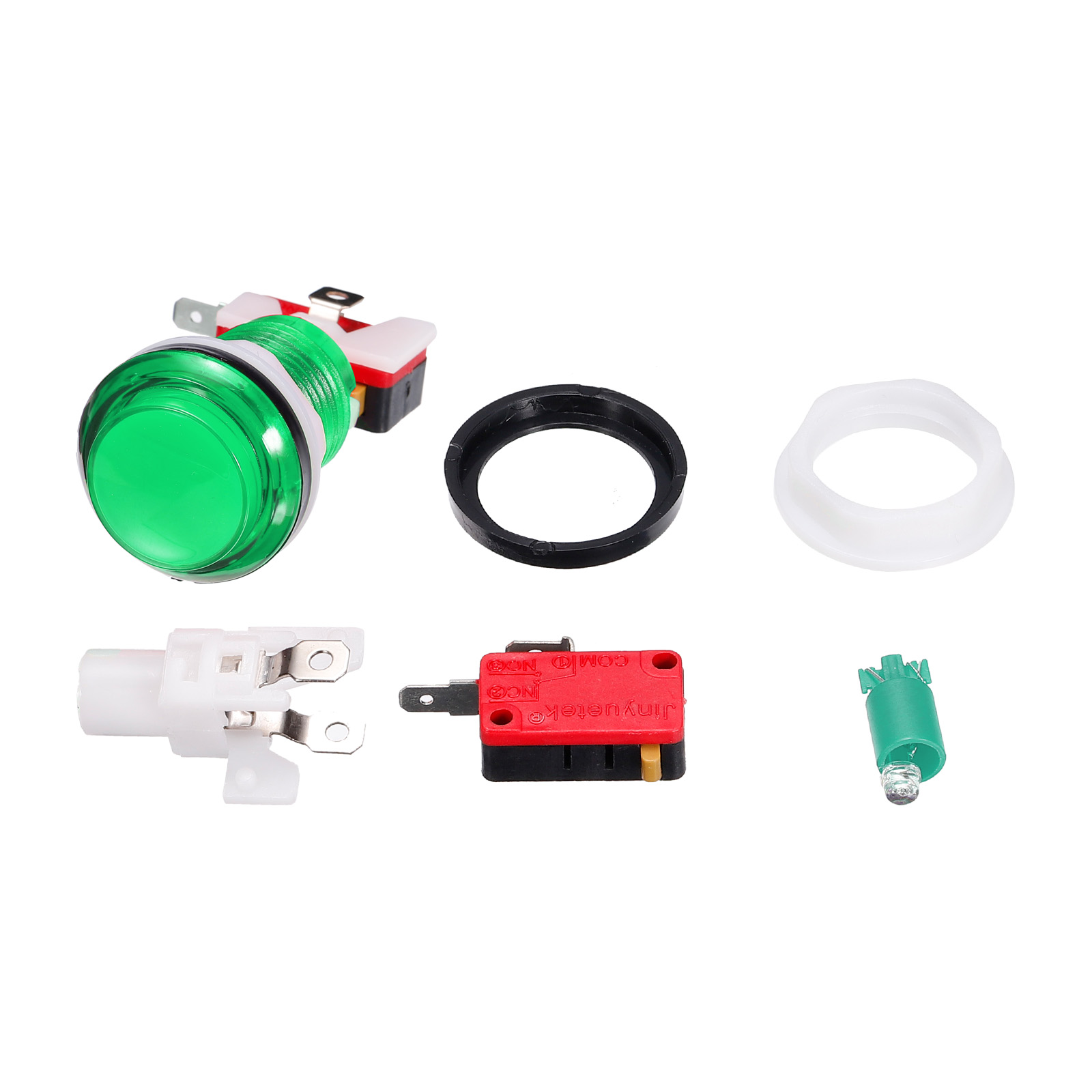 Uxcell Starts Arcade Buttons ABS Round Button with LED Light for Game ...