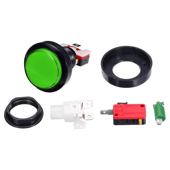 Uxcell Starts Arcade Buttons ABS Round Button with Light LED Push ...