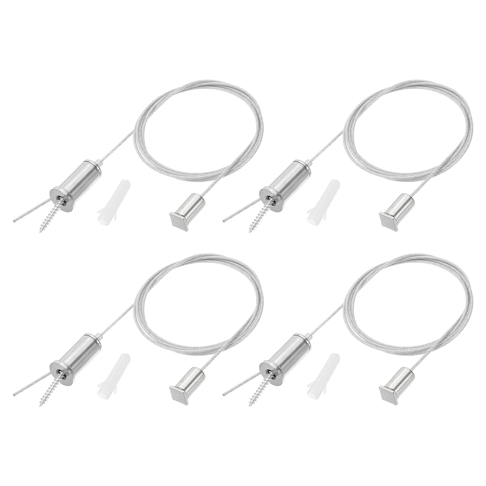 Uxcell Steel Cable Hanging Fixture Ceiling Stud Wire Rope Kit for LED ...