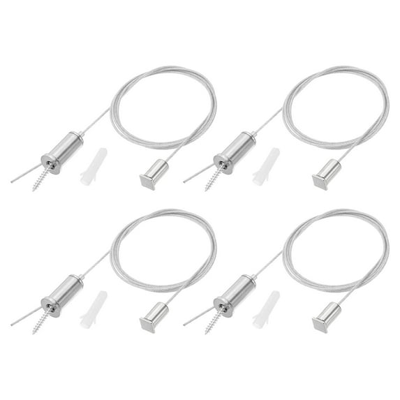 Uxcell Steel Cable Hanging Fixture Ceiling Stud Wire Rope Kit for LED ...