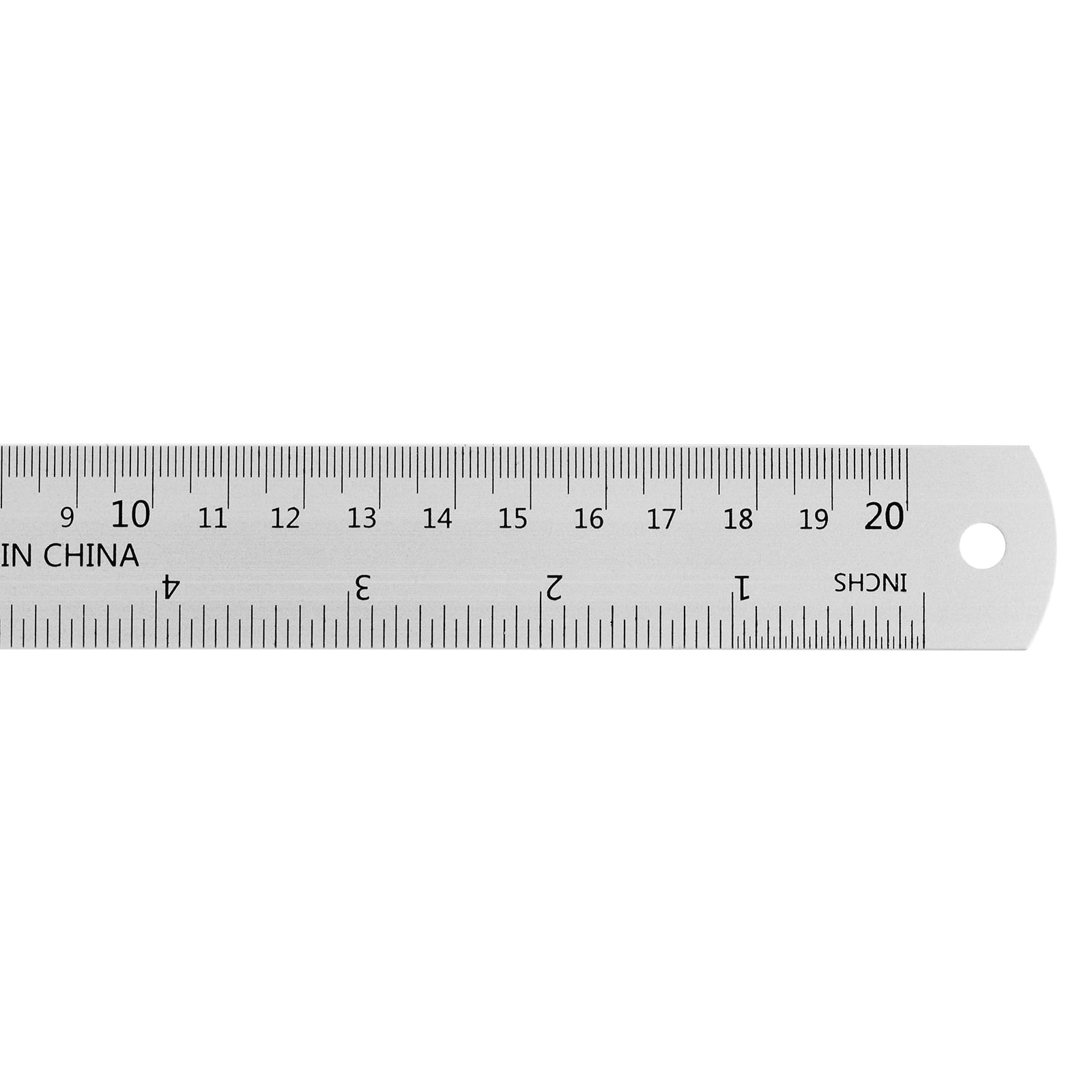 Uxcell Steel Ruler 20cm 8 Inch Aluminum with Conversion Table, 12 Pieces - Walmart.com