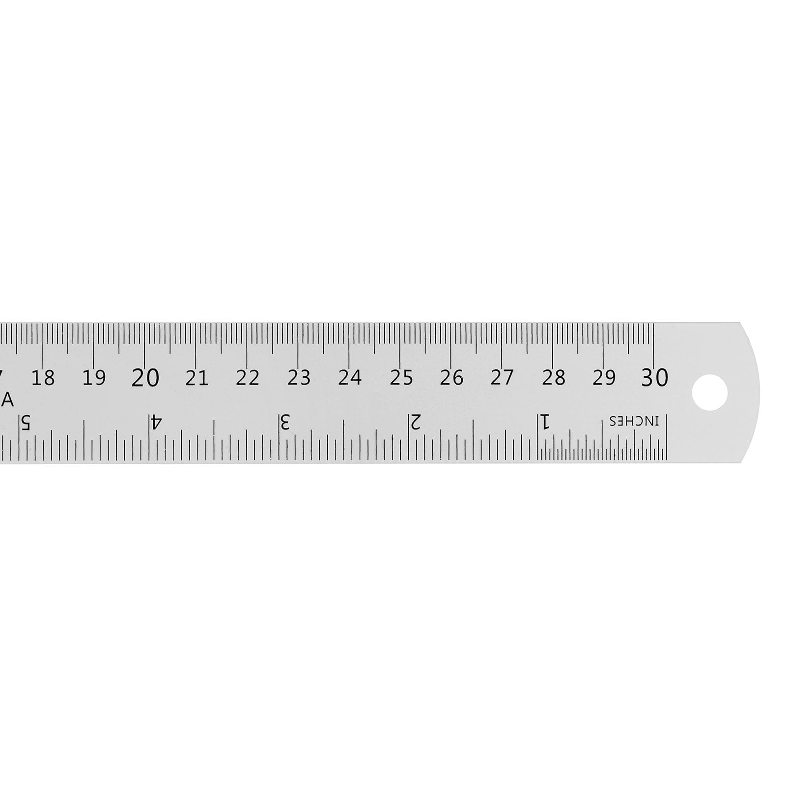 Uxcell Steel Ruler 30cm 12 Inch Aluminum with Conversion Table, 8 ...