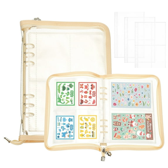 Uxcell Sticker Organizer Binder, Reusable A5 Album with 180 Pocket ...