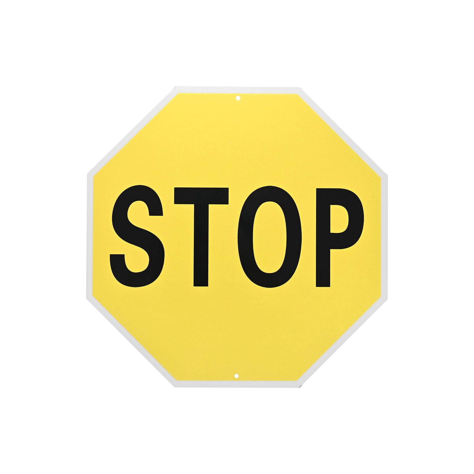 Uxcell Stop Sign 12x12 Inch Aluminum Reflective Street Slow Warning ...