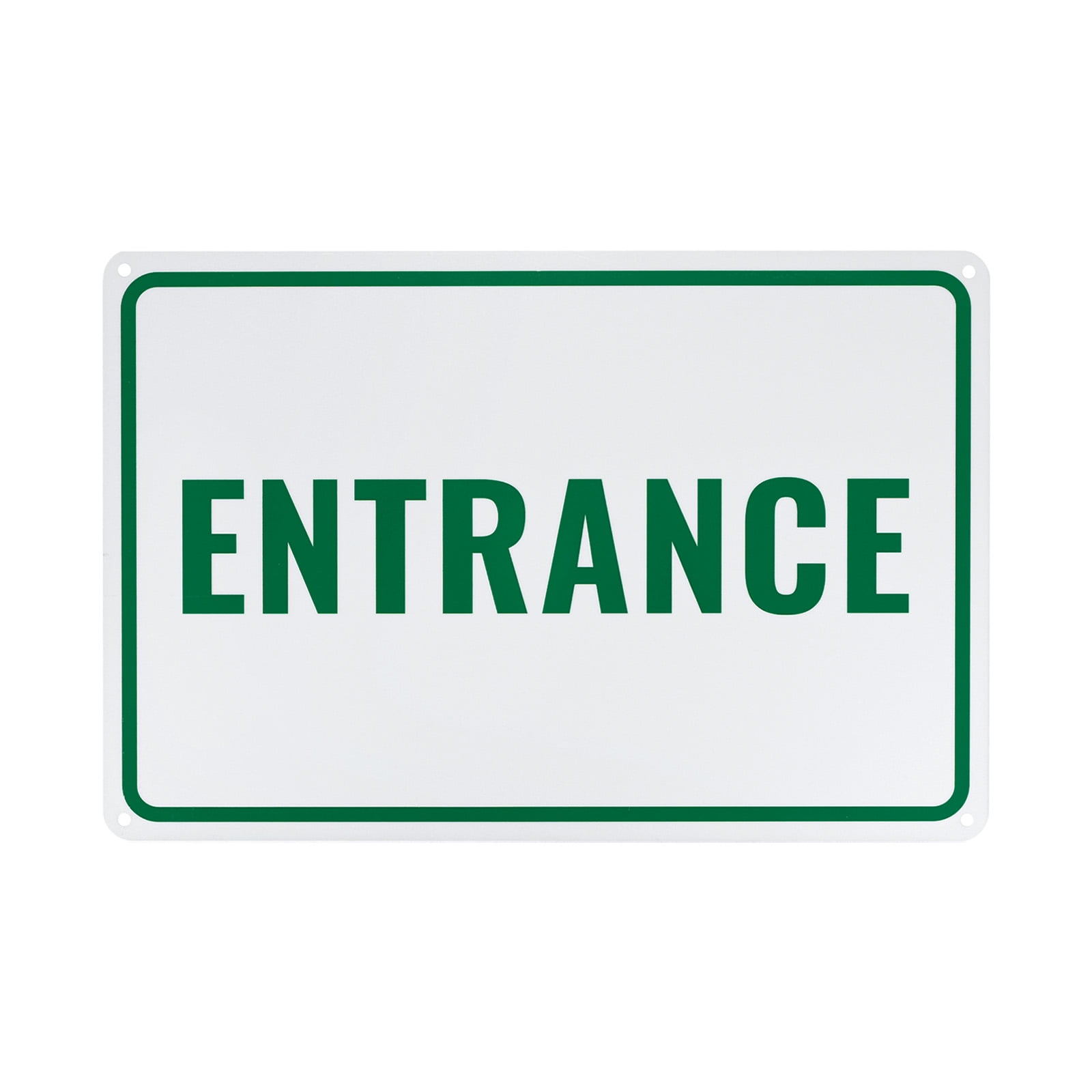 Uxcell 1 Pack Entrance Sign 12x8 inch Aluminum Reflective Enter Here ...