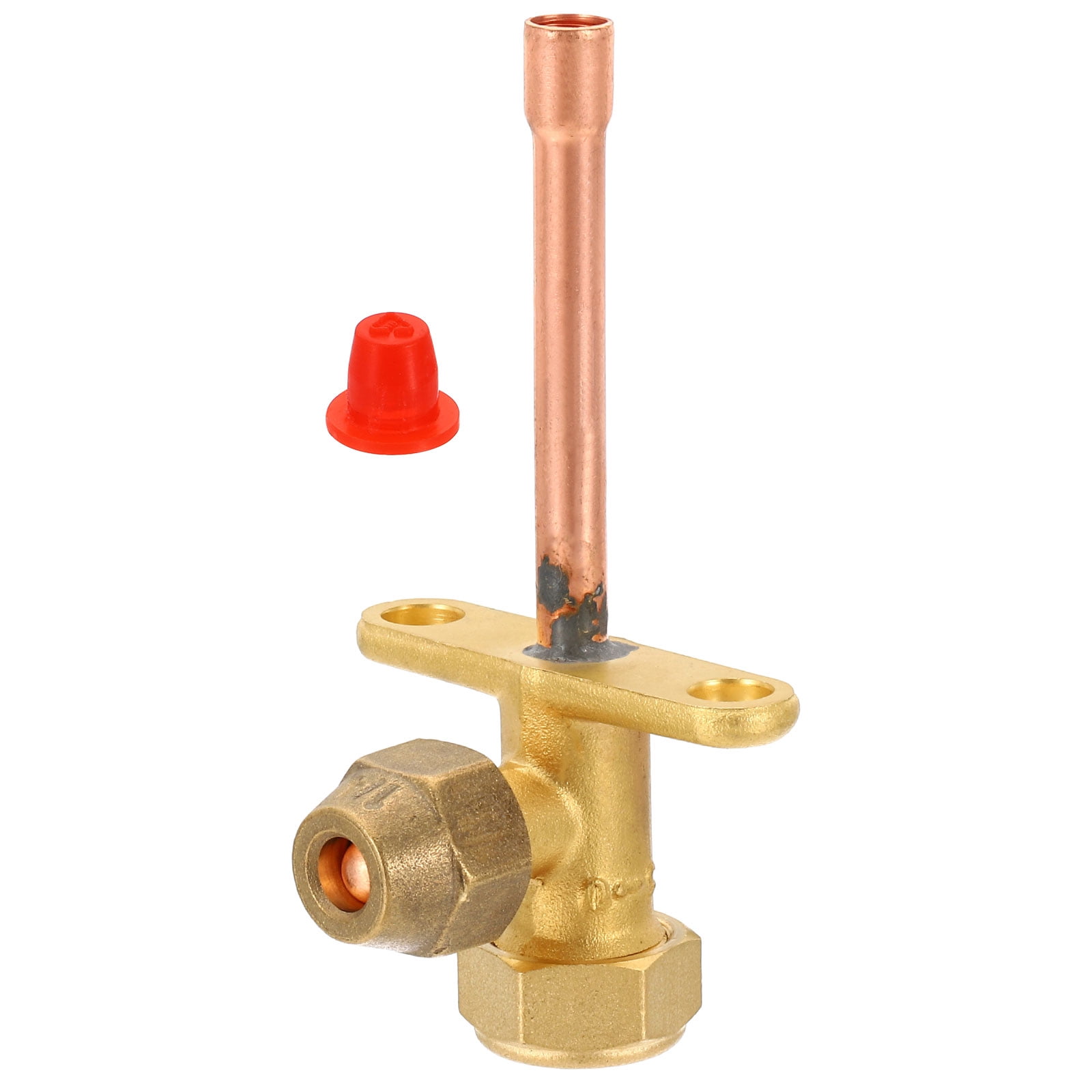 Uxcell Straight Air Conditioner Stop Valve Fit for 1/4" OD Copper Tube ...