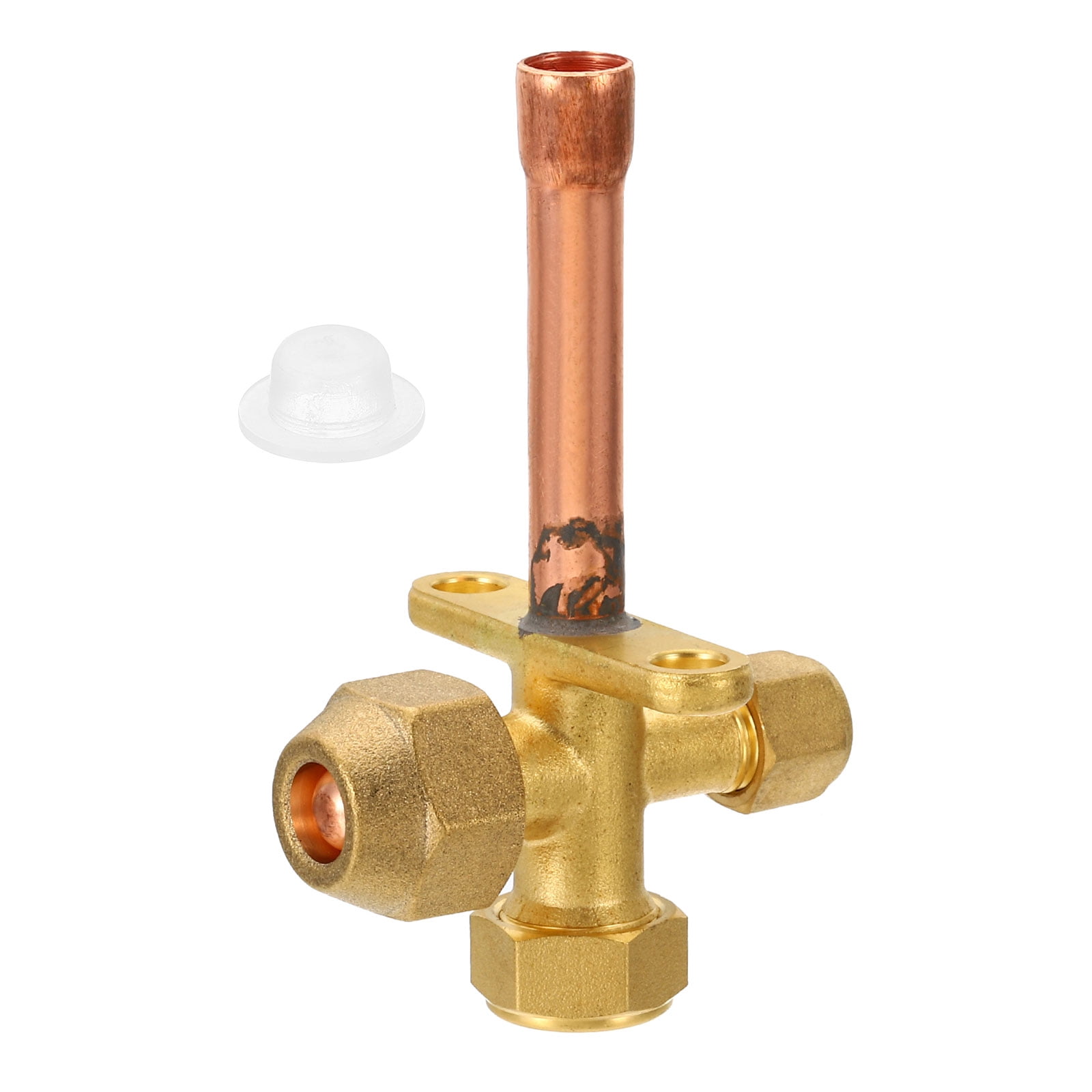 Uxcell Straight Air Conditioner Stop Valve Fit for 3/8" OD Copper Tube ...