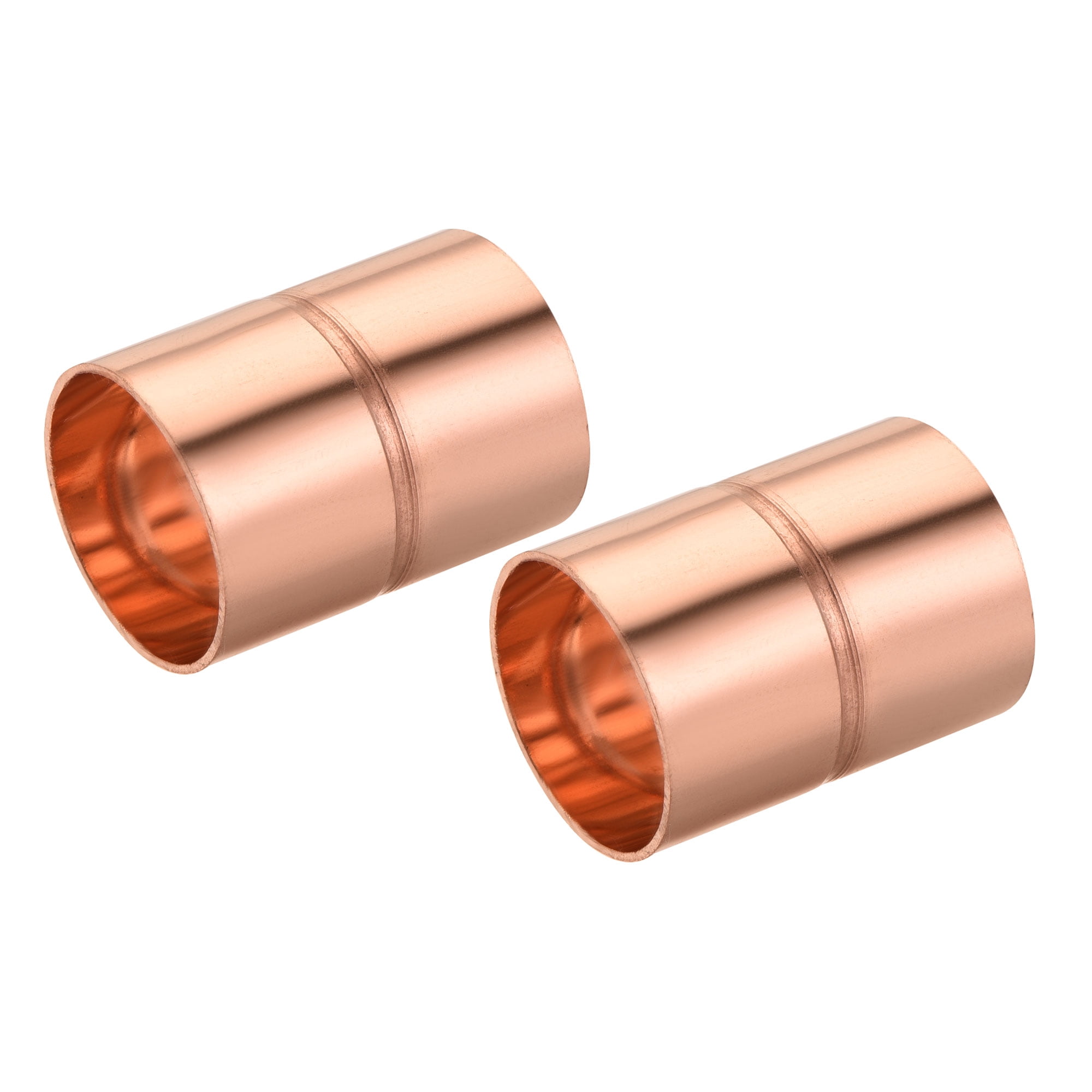 Uxcell Straight Copper Coupling Fittings, 0.87 Inch ID Welding Joint ...