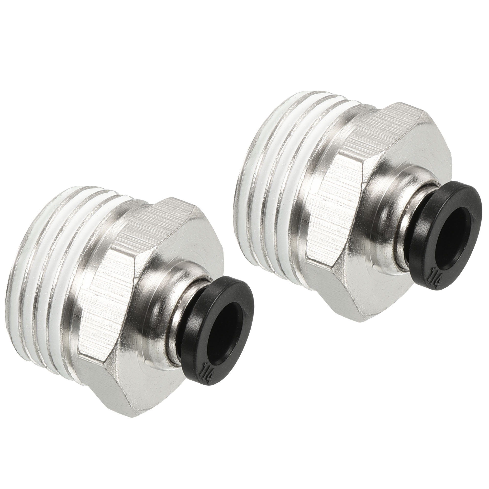 Uxcell Straight Coupling Adapter 1/2NPT Push to Fit 1/4 Inch OD Hose ...