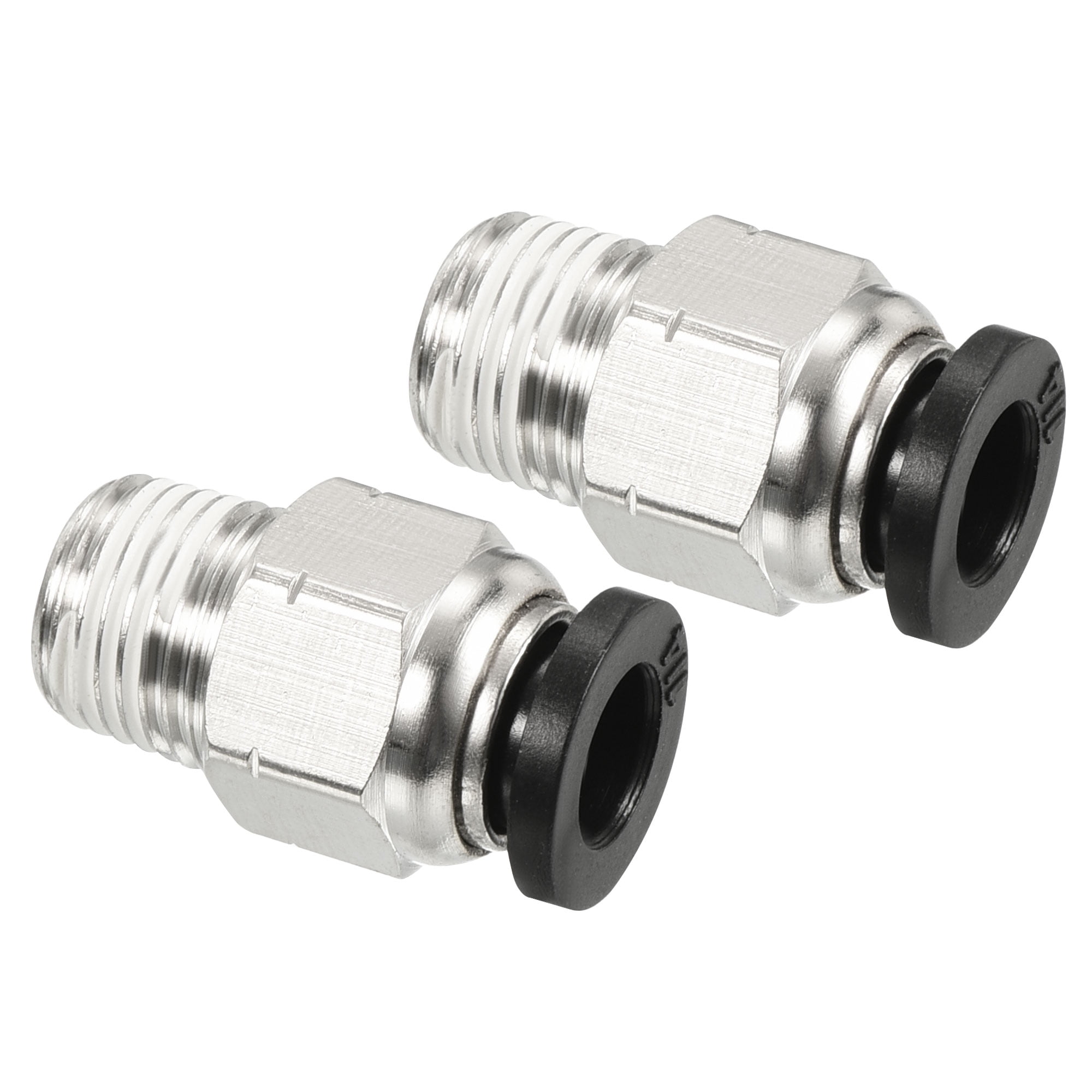 Uxcell Straight Coupling Adapter 1/8NPT Push to Fit 1/4 Inch OD Hose ...