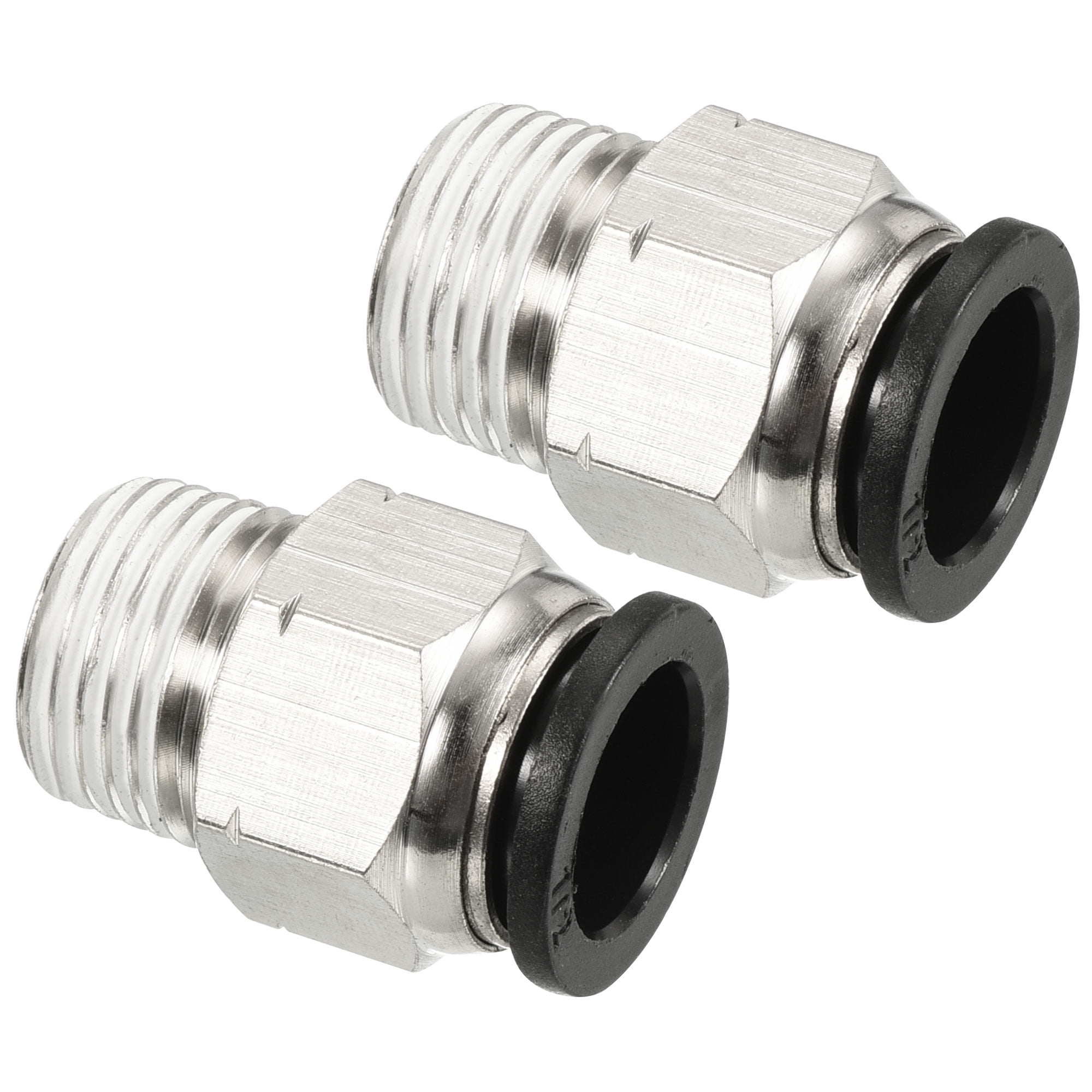 Uxcell Straight Coupling Adapter 3/8NPT Push to Fit 1/2 Inch OD Hose ...