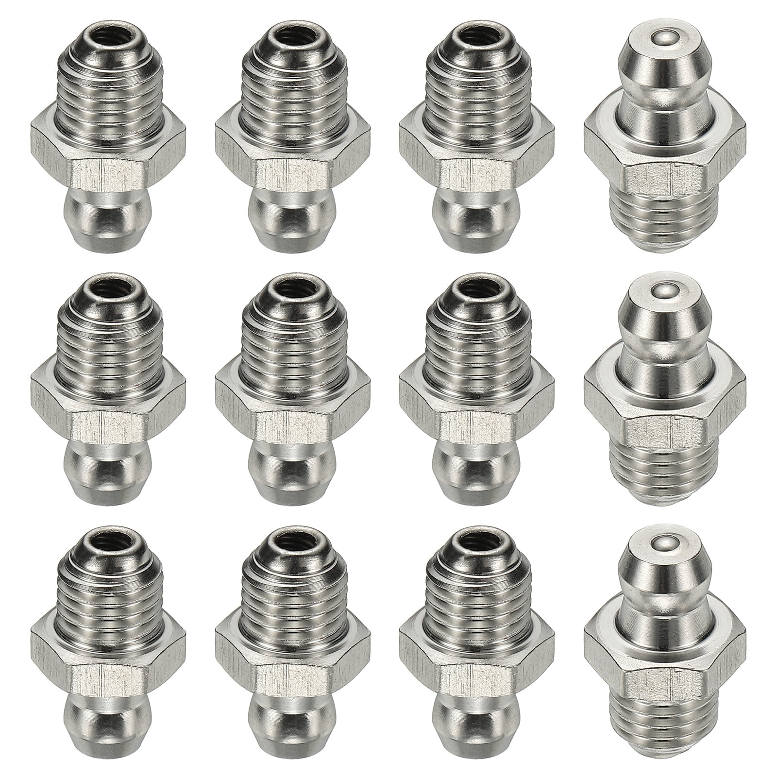 Uxcell Straight Grease Fittings, M8 x 1mm Thread Hydraulic Grease ...