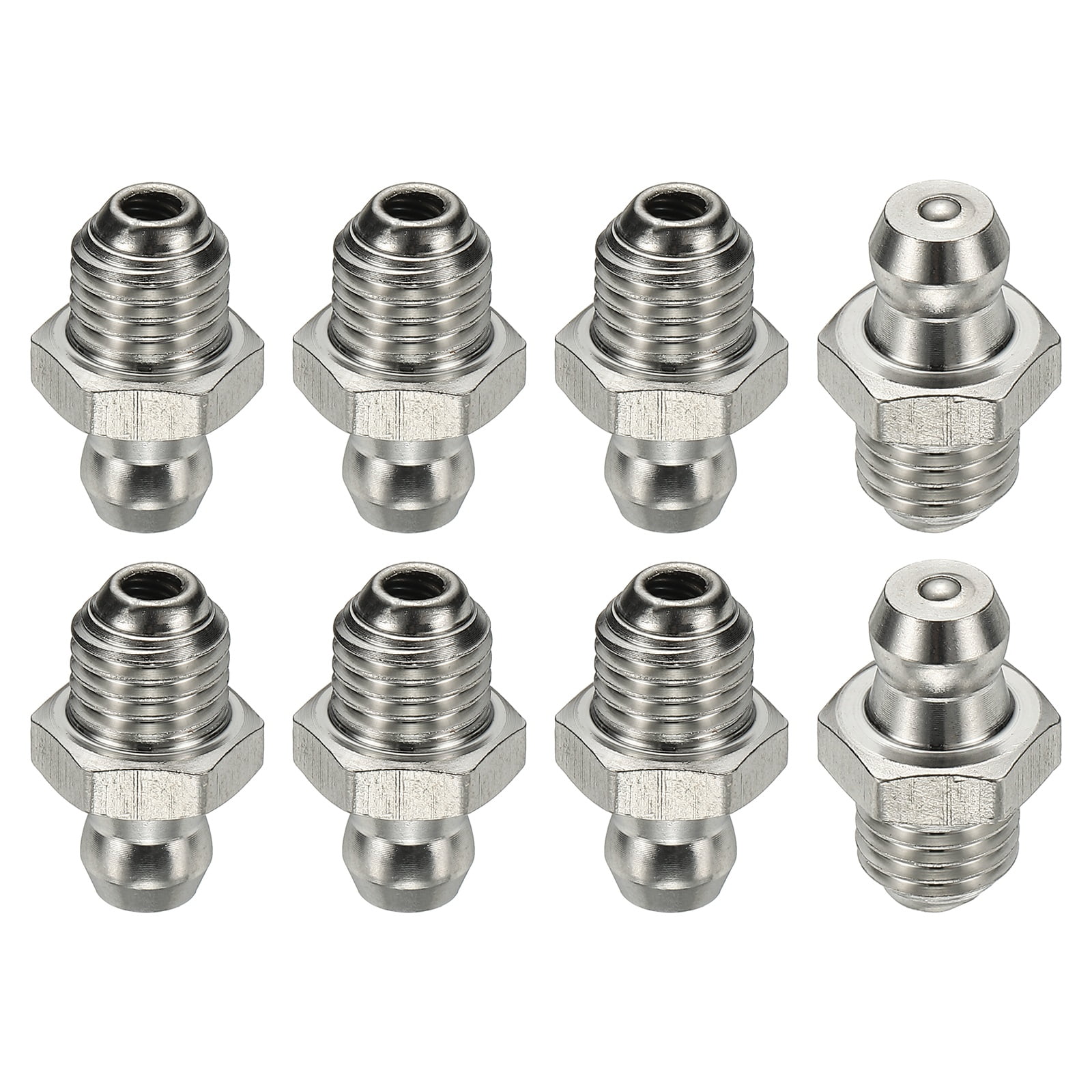 Uxcell Straight Grease Fittings, M8 x 4mm Thread Hydraulic Grease ...