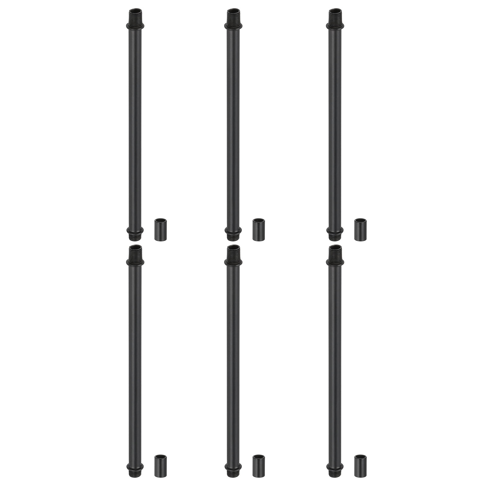Uxcell Straight Pipe Lamp Stems Rod Kit, M10 200mm l Rod with Nut ...