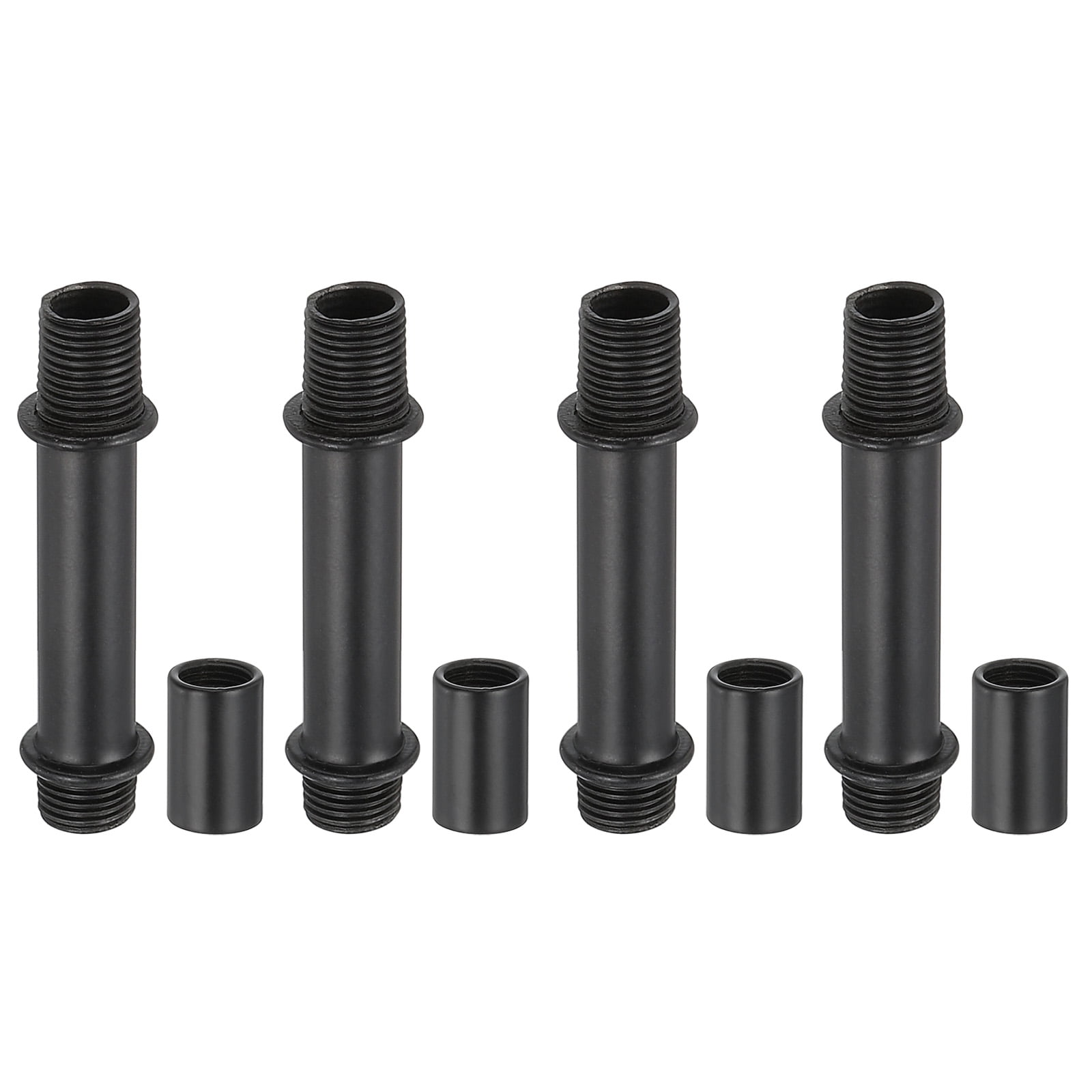 Uxcell Straight Pipe Lamp Stems Rod Kit, M10 20mm L Rod with Nut, Black ...