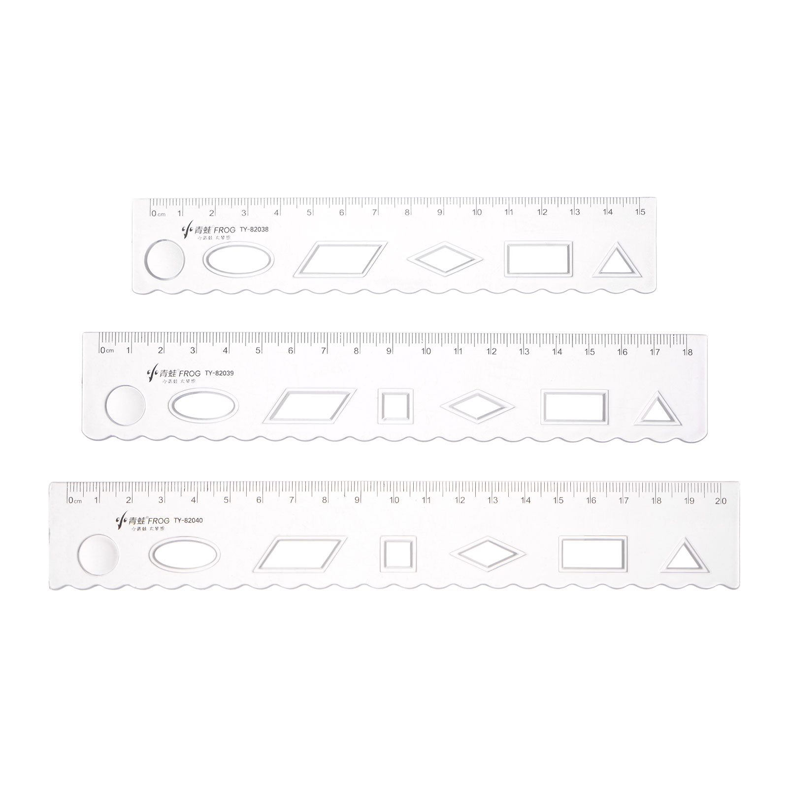 Uxcell Straight Plastic Ruler 15cm,18cm,20cm Metric Measuring Tool ...