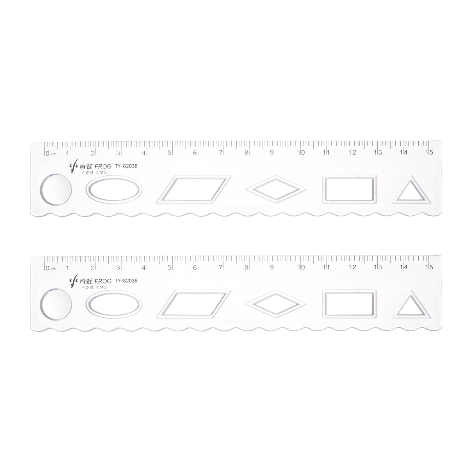 Uxcell Straight Plastic Ruler 15cm Metric Measuring Tool Hollow Design ...