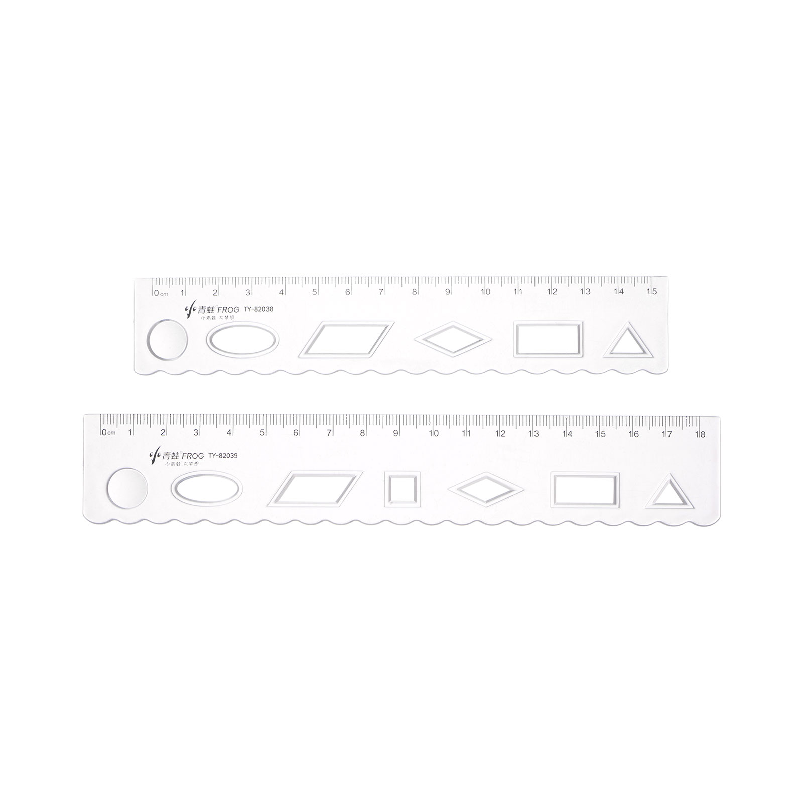 Uxcell Straight Plastic Ruler 15cm and 18cm Metric Measuring Tool ...