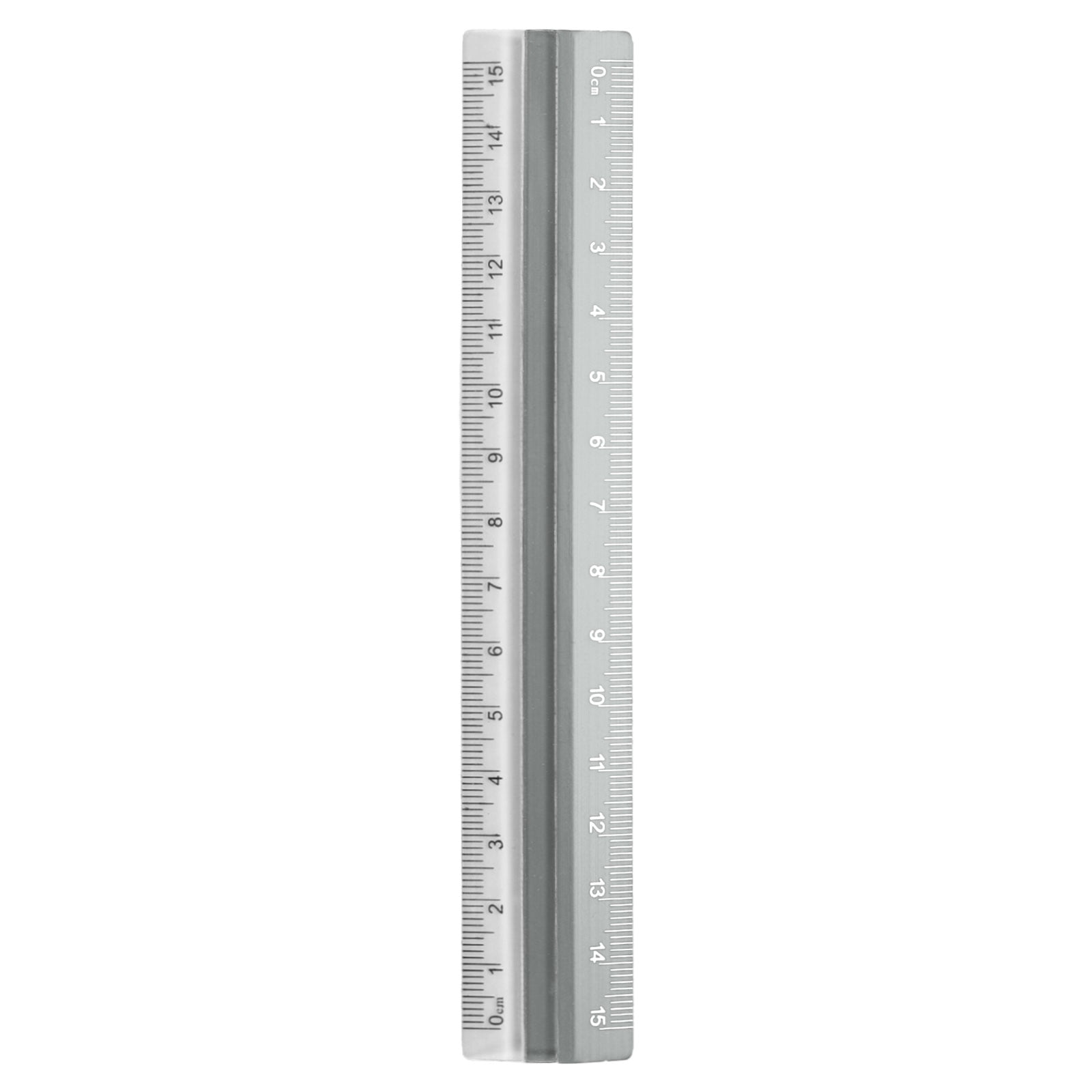 Uxcell Straight Ruler 15cm Metric Plastic Aluminum Alloy Protractor ...