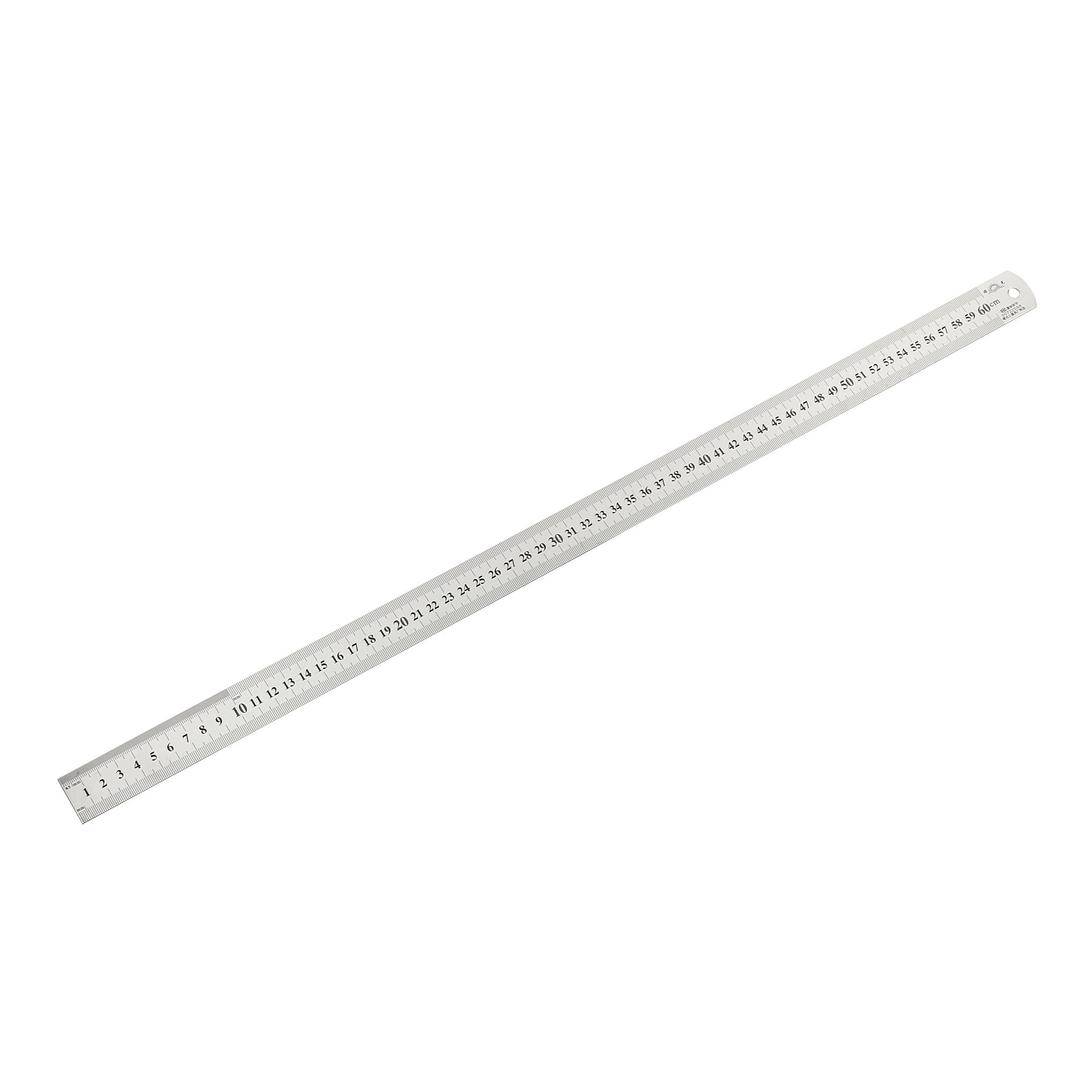 Uxcell Straight Ruler 600mm 24 Inch Metric Stainless Steel Measuring ...