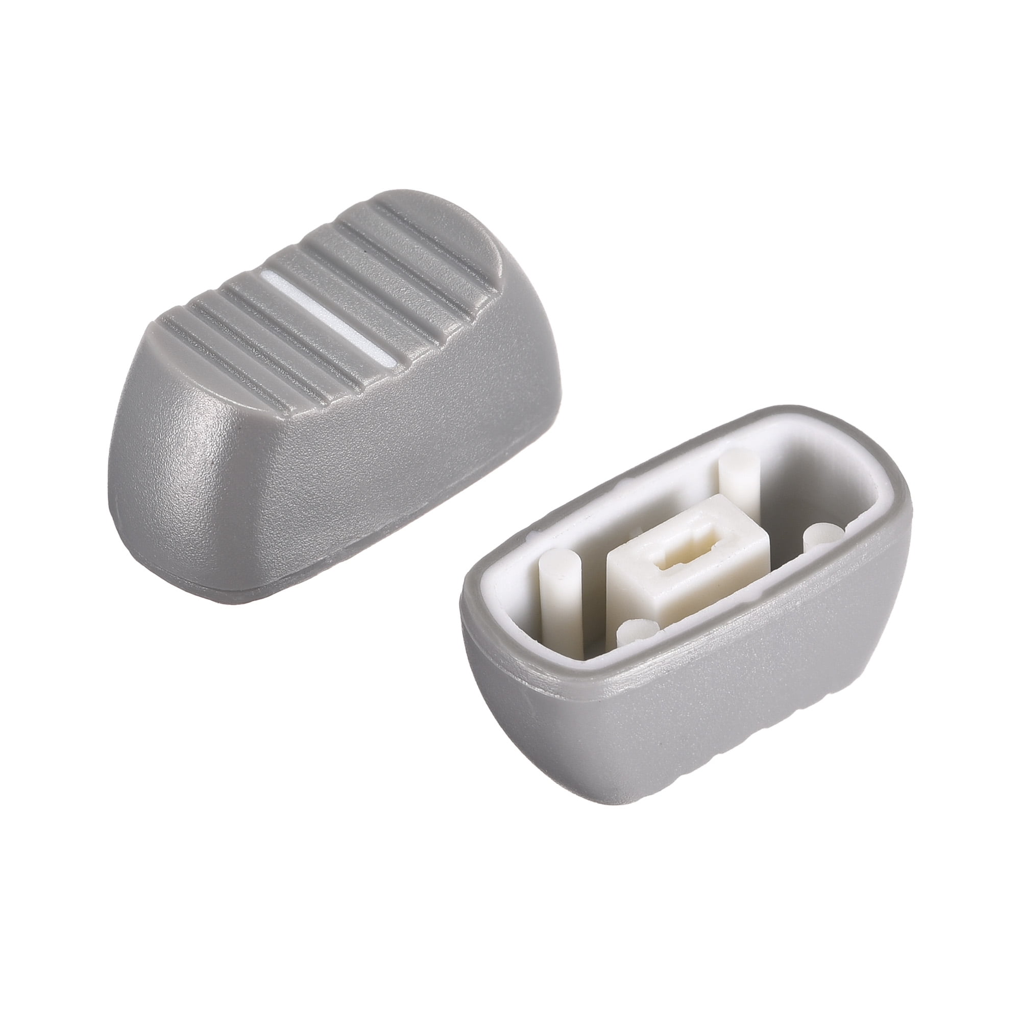 Uxcell Straight Slide Potentiometer Flat Push Knob Insert Shaft 4x1.8mm White Grey 10pack ...