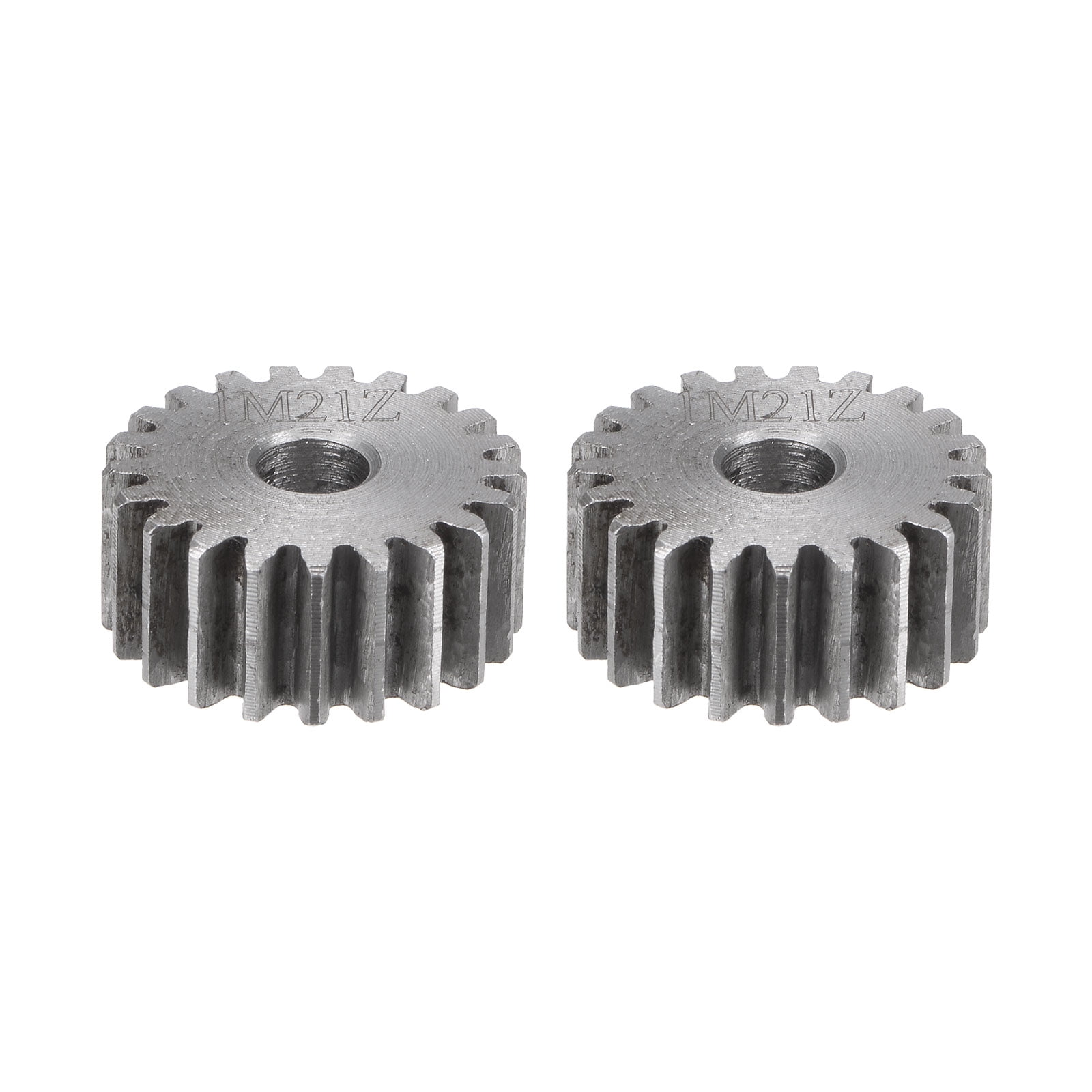 Uxcell Straight Spur Gear 6mm Inner Aperture 21T 1 Module 45# Steel ...